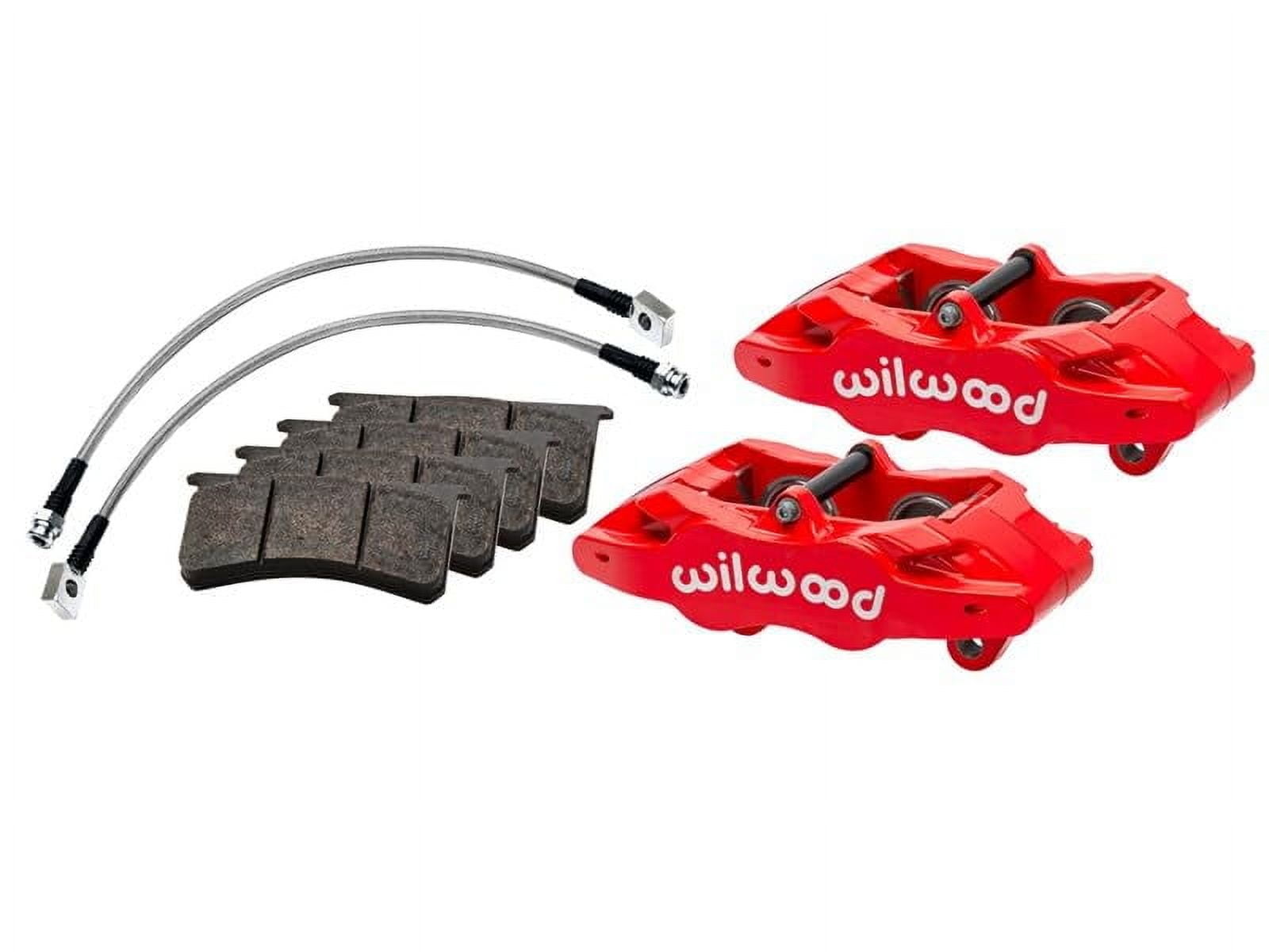 Wilwood 140-17665-R SLC56 Front Caliper Kit with Lines, Red, For 1997 ...