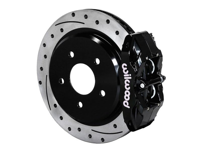 Wilwood 140-17670-D DPC56 Rear Caliper & Rotor Kit with Lines, Black ...