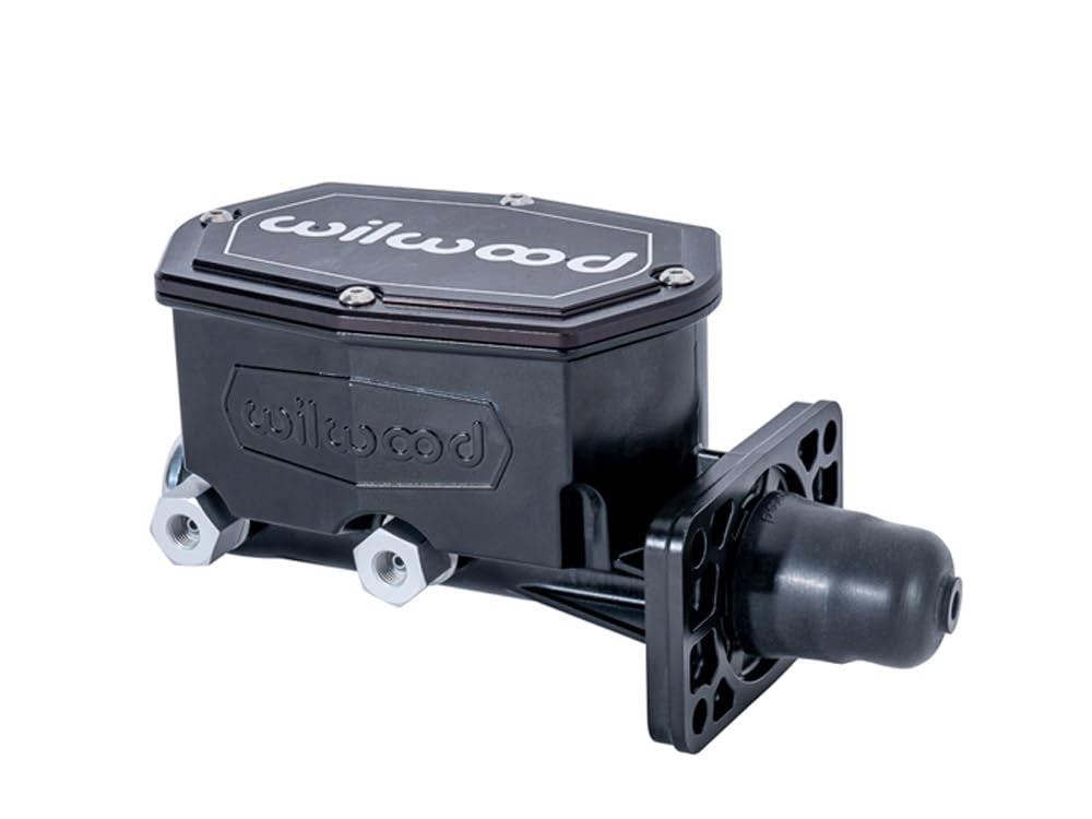 Wilwood 260-16854-BK Tandem Compact Master Cylinder, 1" Bore, Black ...
