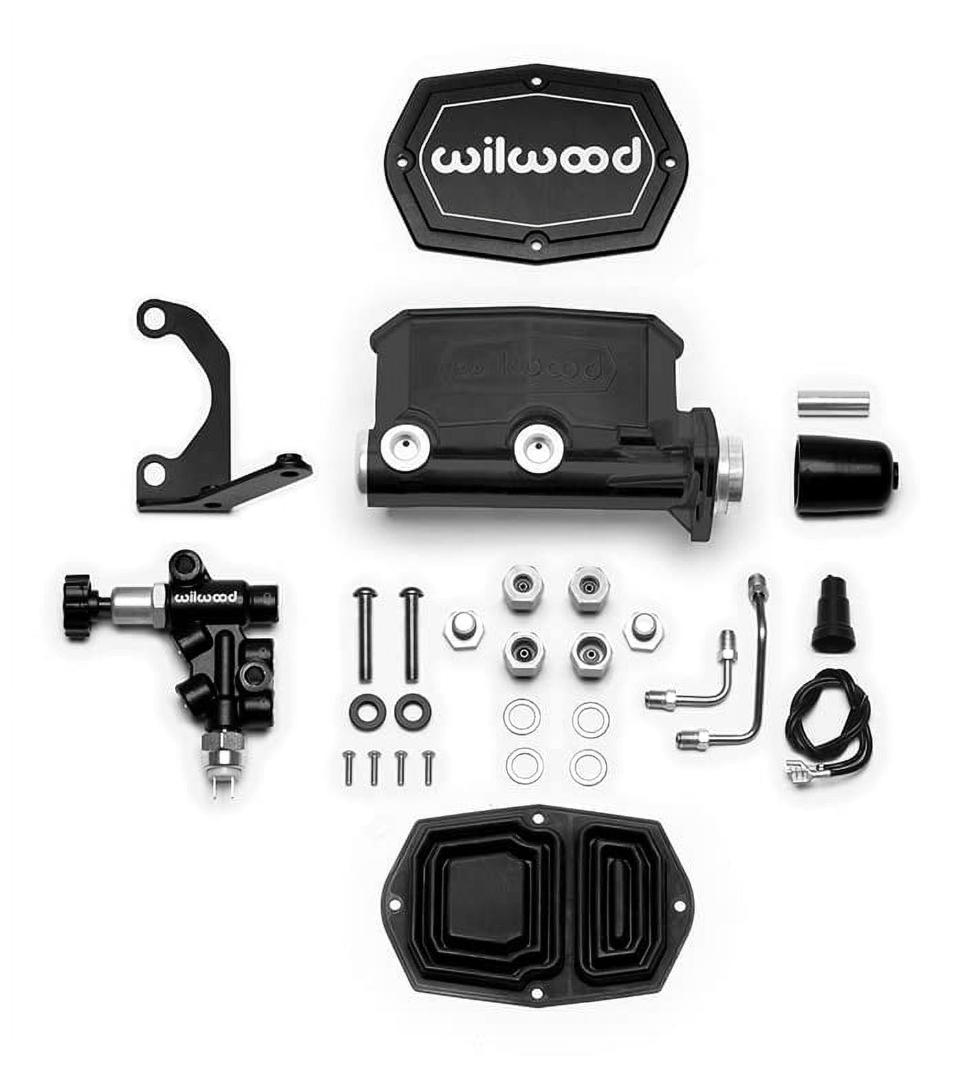Wilwood 261-14963-BK Compact Tandem Master Cylinder With Proportioning ...