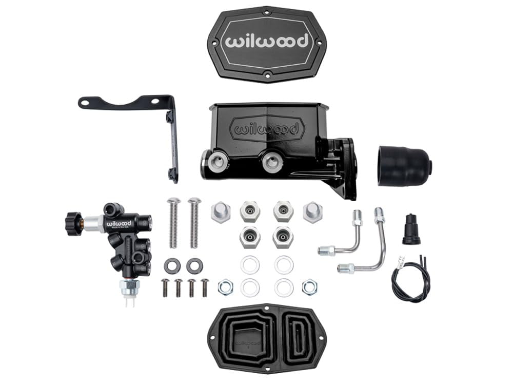 Wilwood 261-16798-BK Tandem Compact Black 1-1/8" Bore Master Cylinder ...