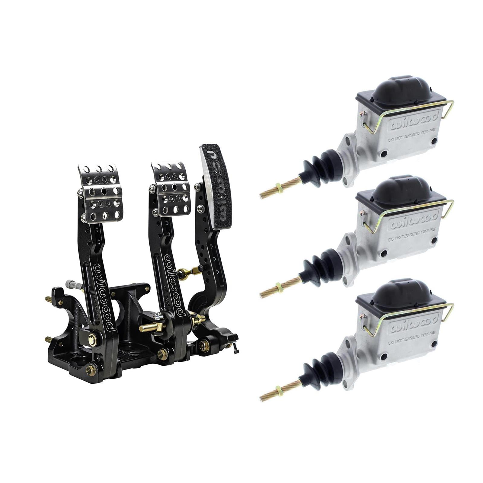 Wilwood Brake/Clutch/Throttle Pedal & Triple Master Cylinder Kit ...