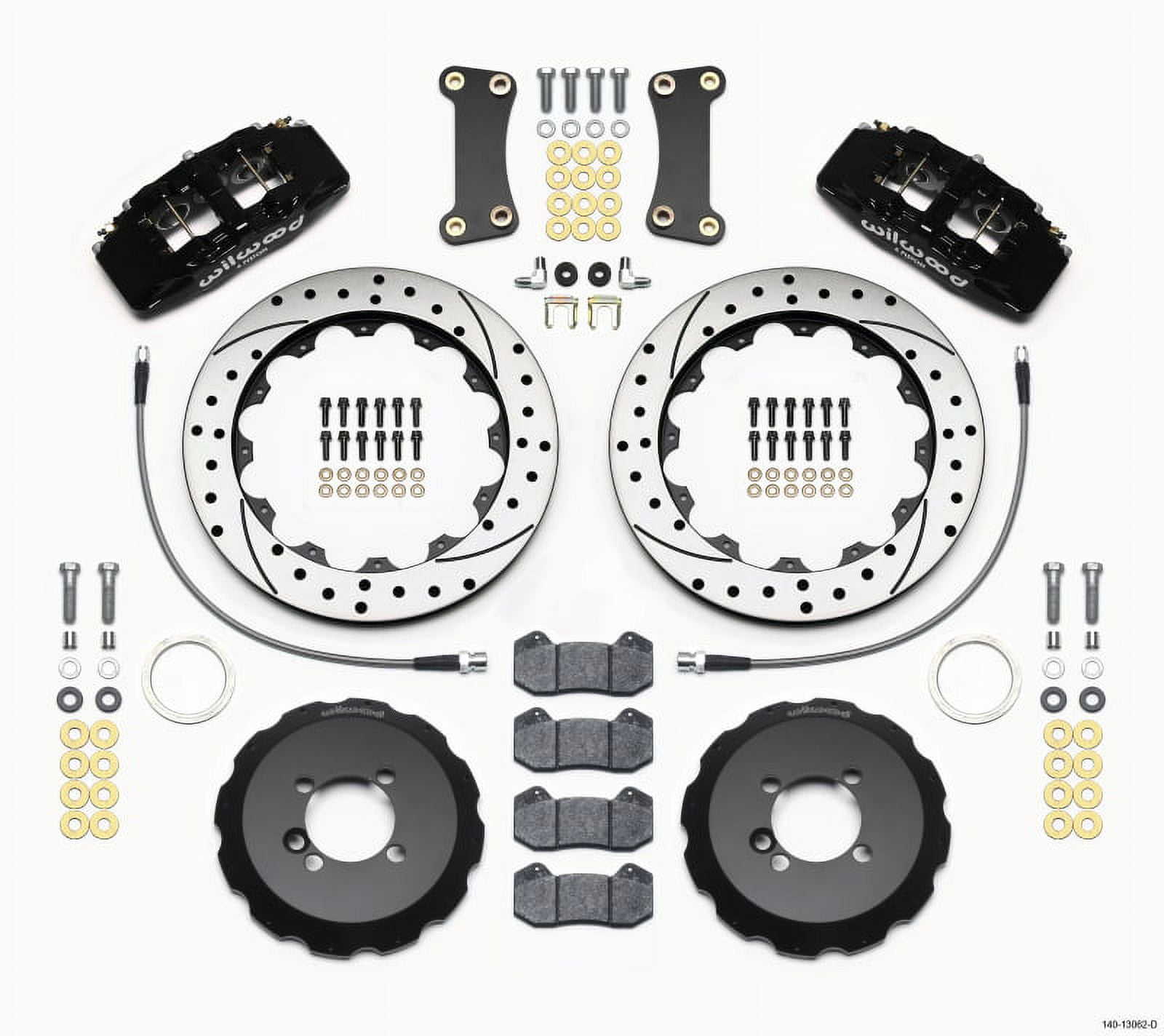 Wilwood Dynapro 6 Front Hat Kit 12.88in Drilled 2002-Up Mini Cooper w ...