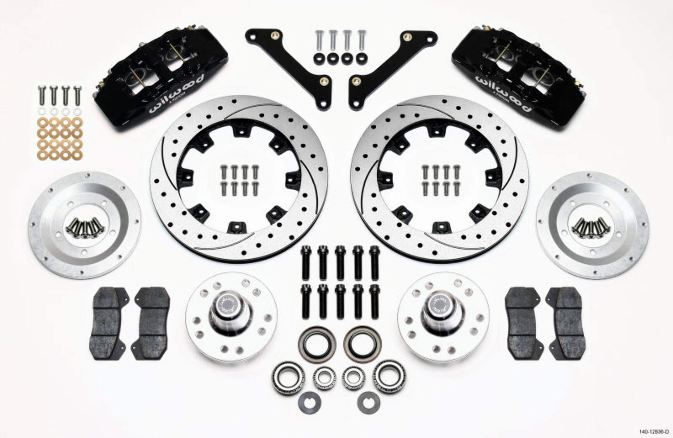 Wilwood Dynapro 6 Front Hub Kit 12.19in Drilled 79-81 Camaro - Walmart.com