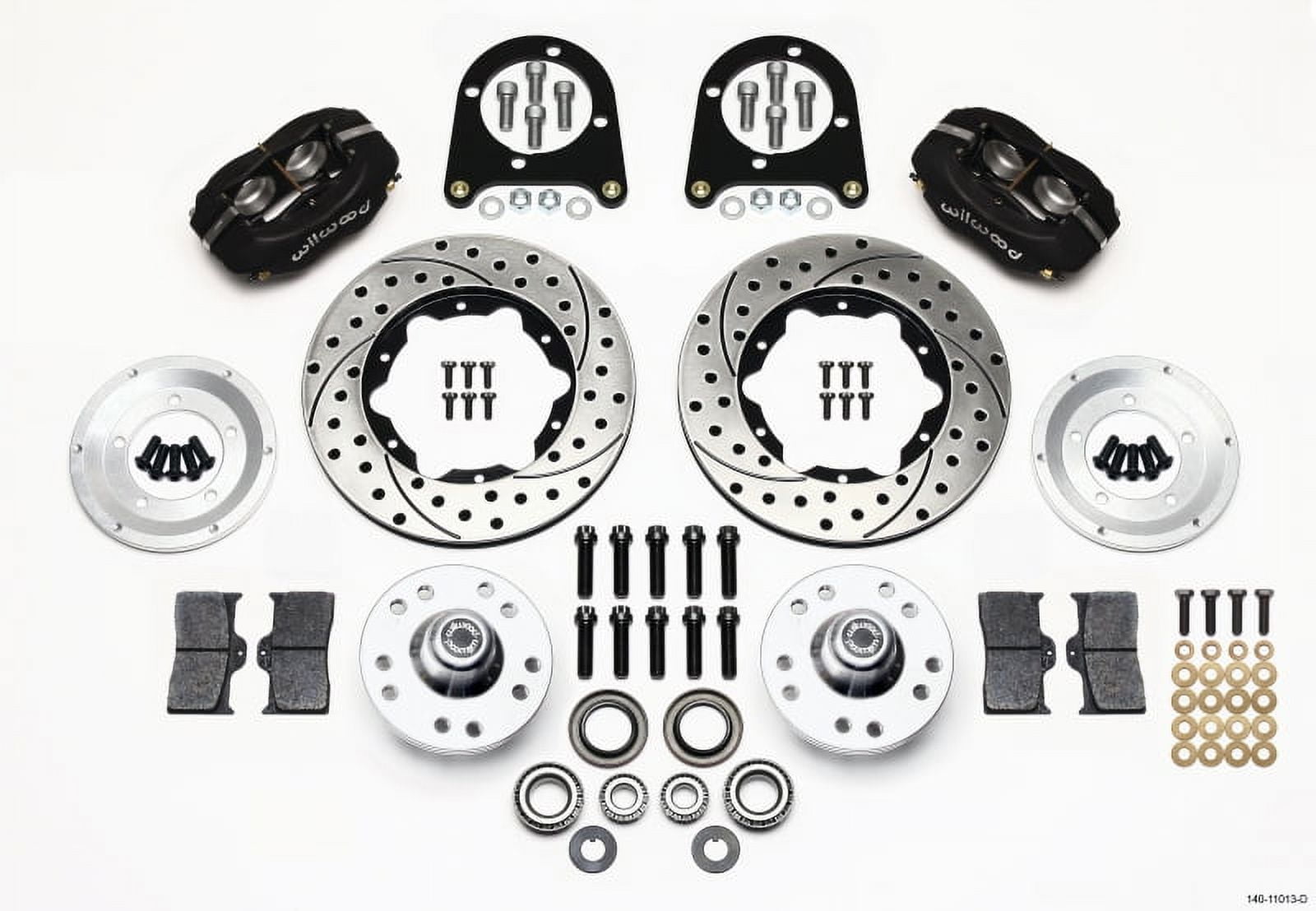 Wilwood Forged Dynalite Front Kit 11.00in Drilled 37-48 Ford Psgr. Car ...