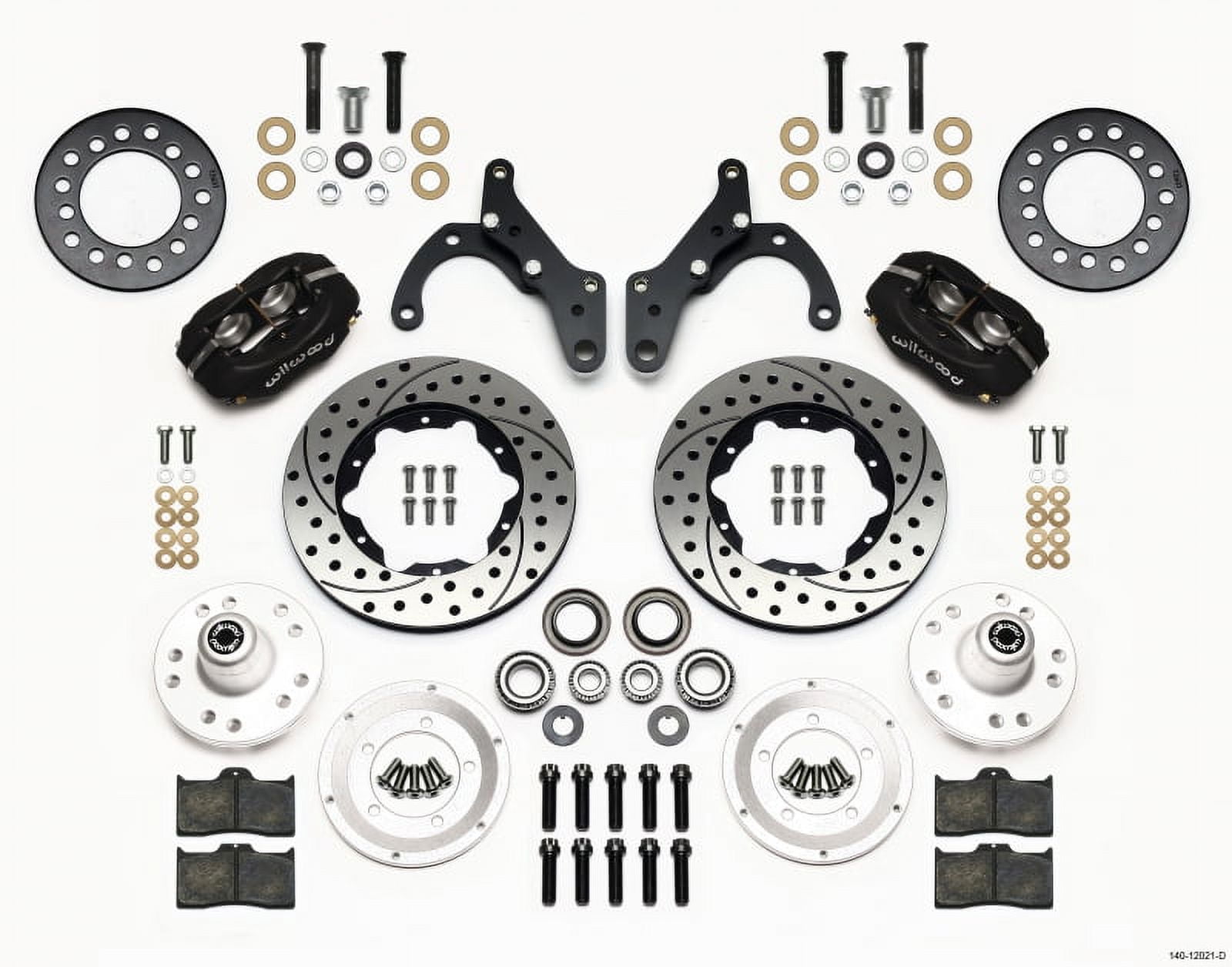 Wilwood Forged Dynalite Front Kit 11.00in Drilled 65-68 Chevy Impala ...