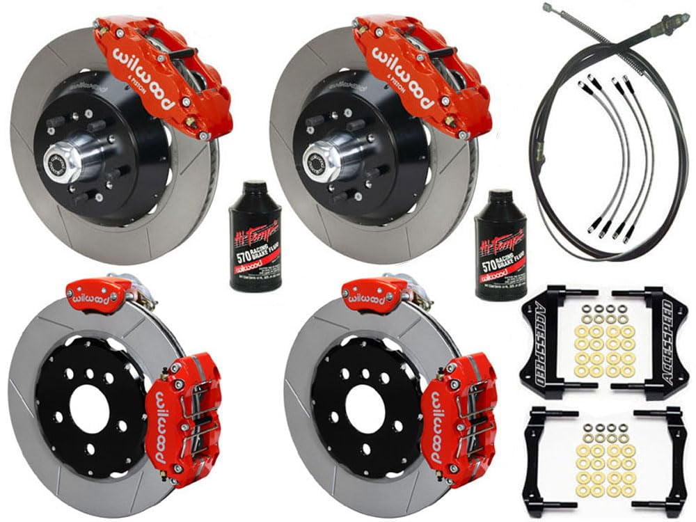 Wilwood Front & Rear Big Brake Kit SL6R 14" Slotted Front FDL 12" Rear ...