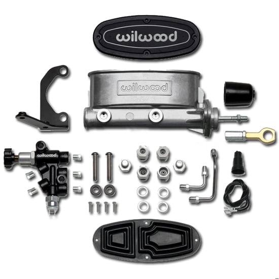 Wilwood HV Tandem M/C Kit w L/H Bracket & Prop Valve - 15/16in Bore-W ...