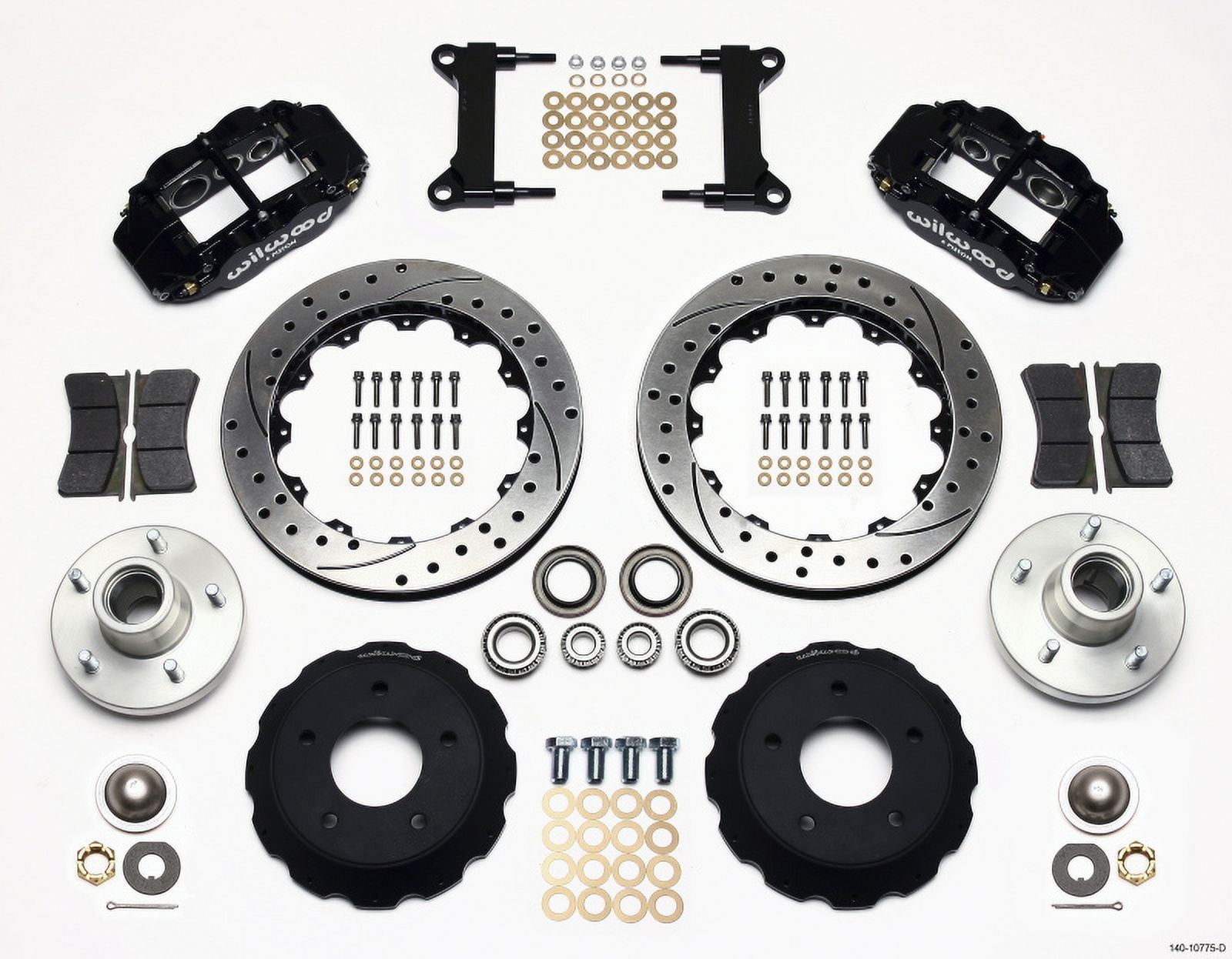 Wilwood Narrow Superlite 6R Front Hub Kit 13.06in Drilled Chevy C-10 60 ...