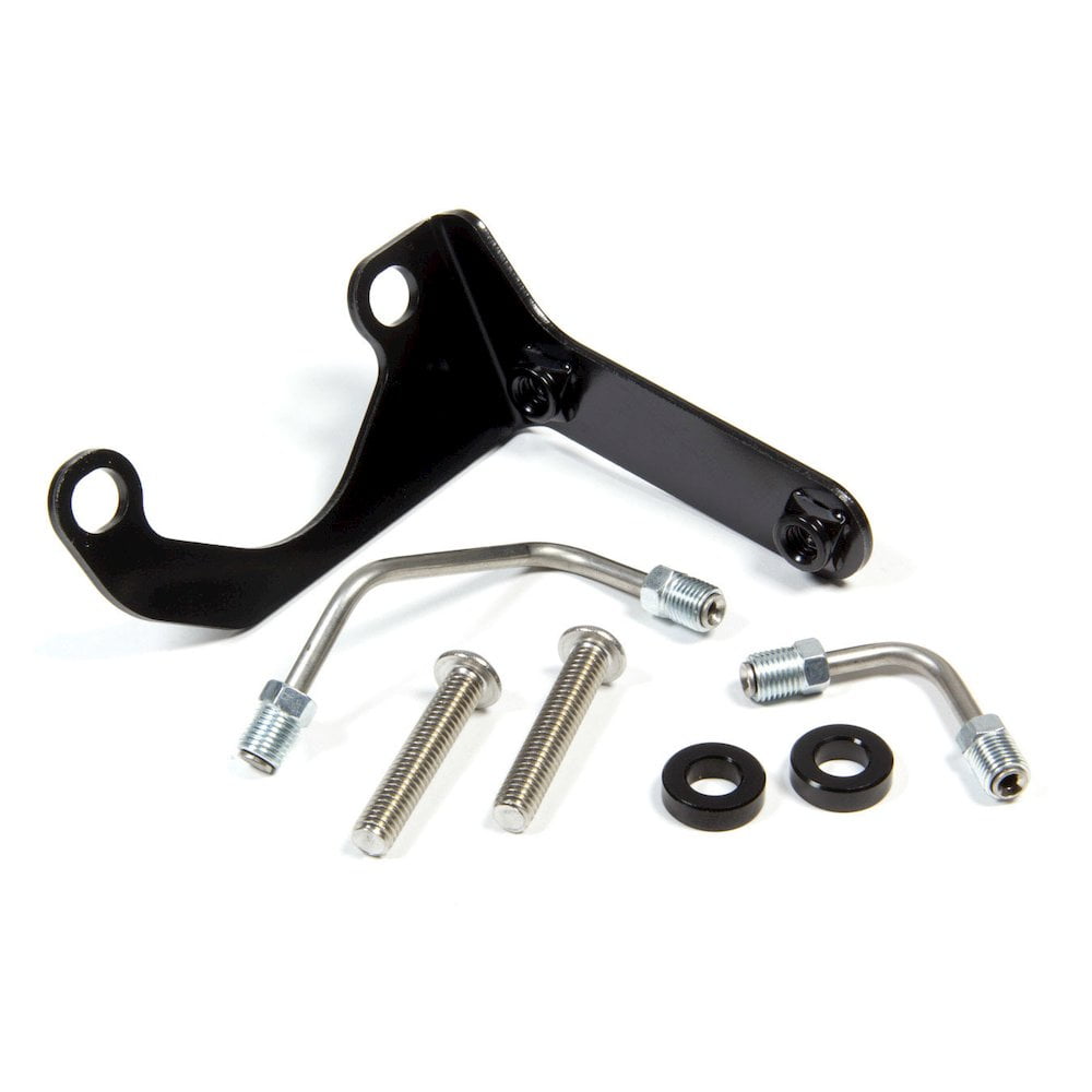 Wilwood Tandem Master Cylinder to Prop valve Bracket L/H & Line Kit ...