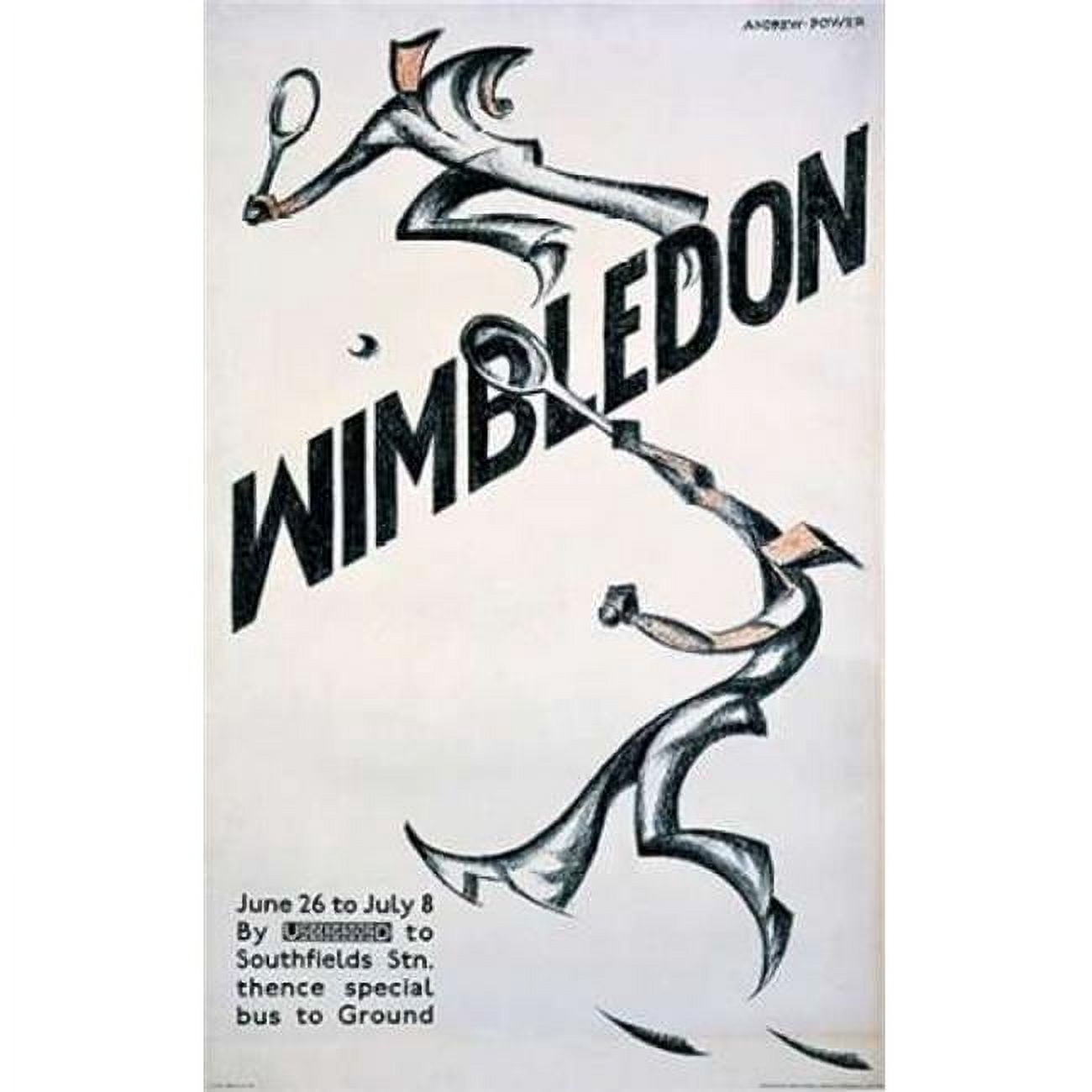 Wimbledon Poster Print by Sybil Andrews - Walmart.com