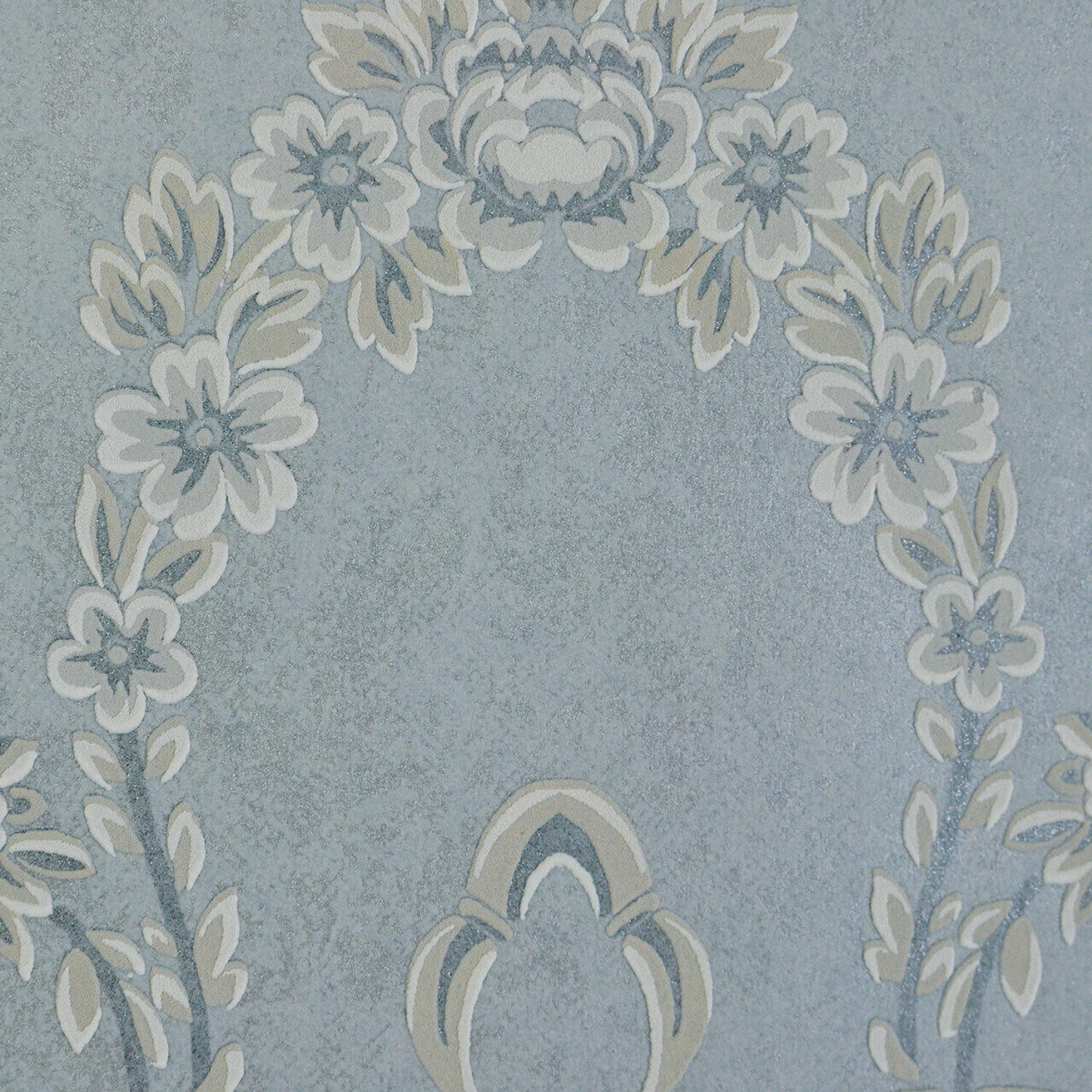 Wimpole Floral embossed wallpaper - Light Blue - Walmart.com