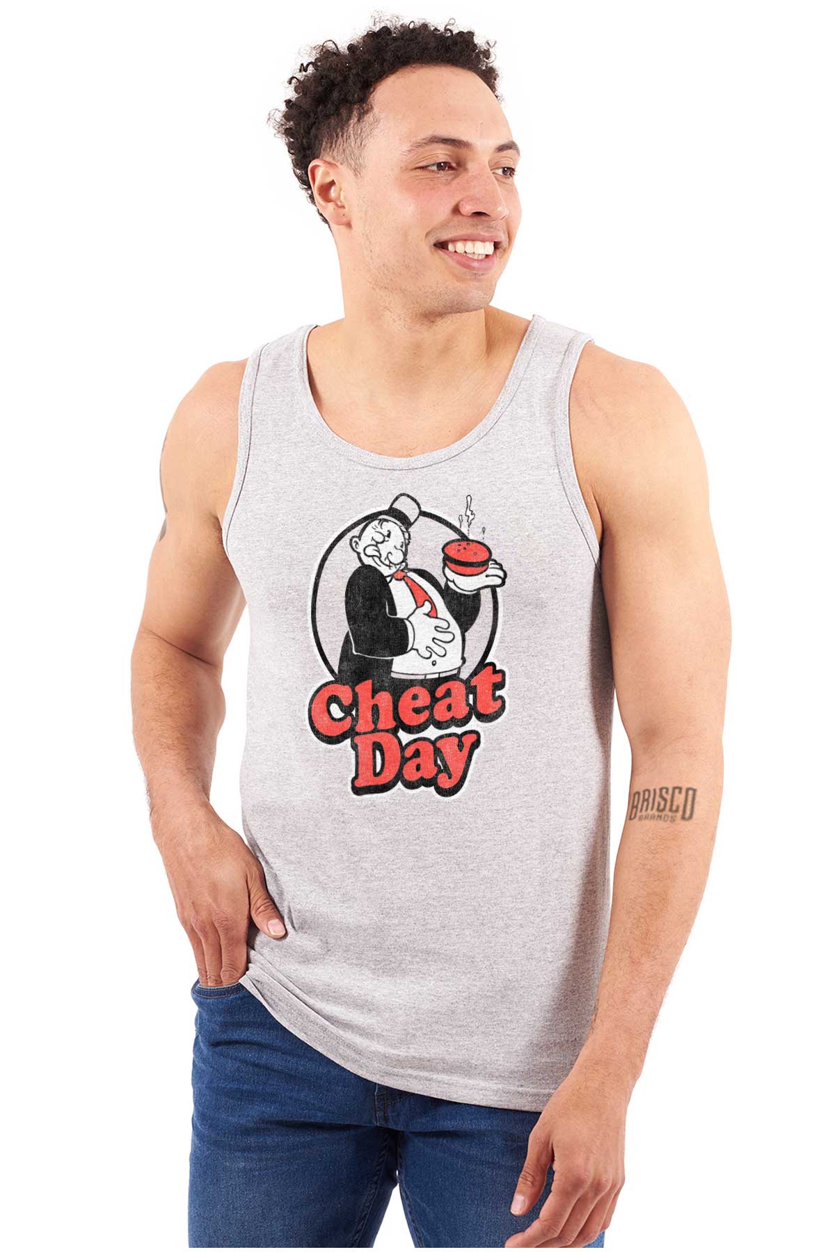 Wimpy Cheat Day Popeye Sailor Man Tank Top T Shirts Men Women Brisco ...