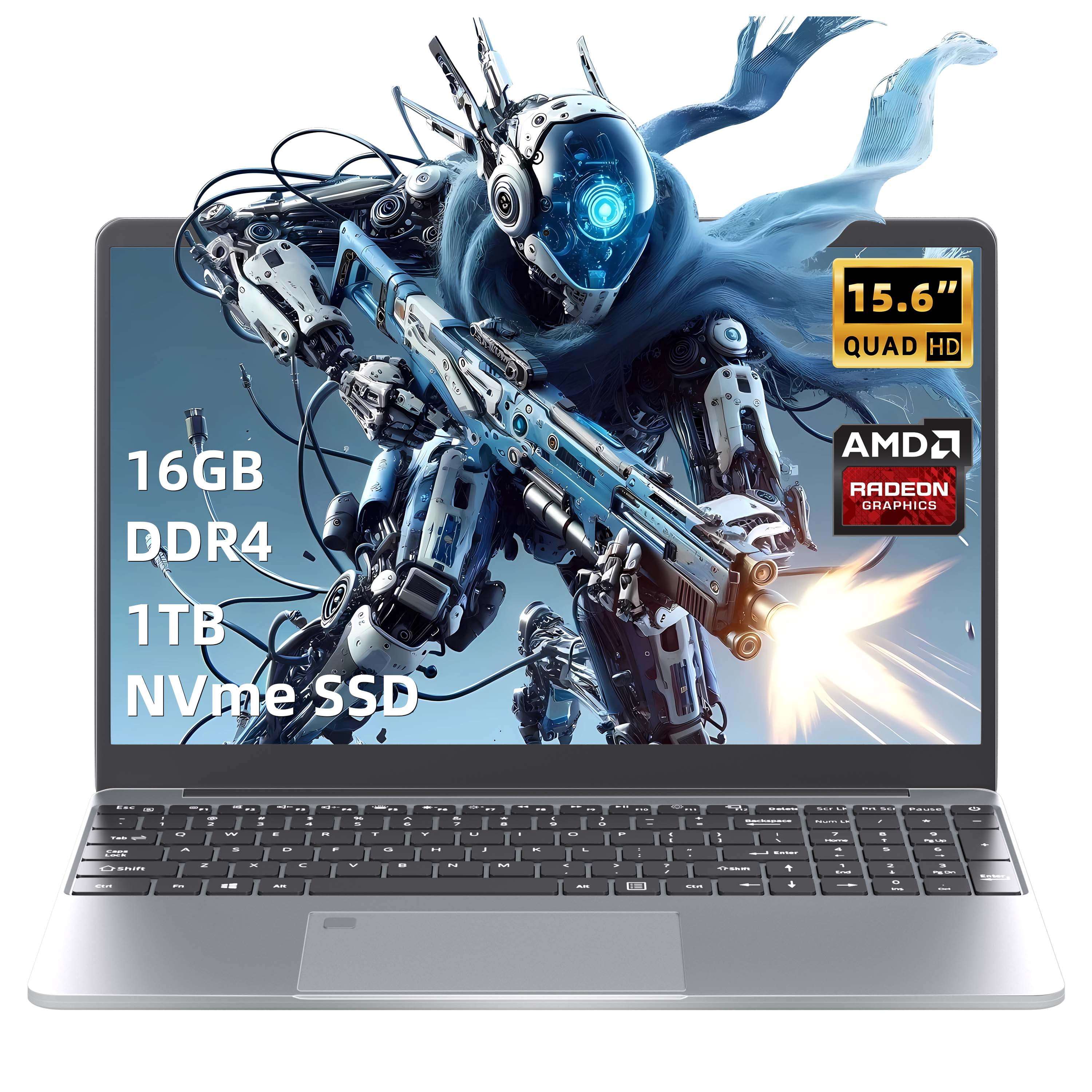 Gaming Laptop[Win 11/Office 2019] 15.6'' FHD Display AMD Ryzen 7 5700U ...