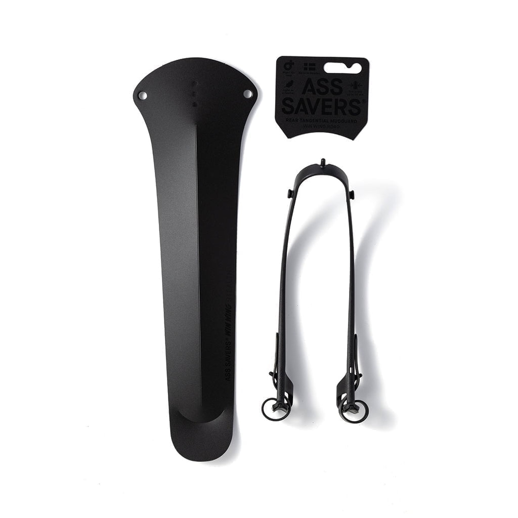 Win Wing 2 Clip-On Road Rear Mudguard w/ Black Wishbone, Durable, Fits ...