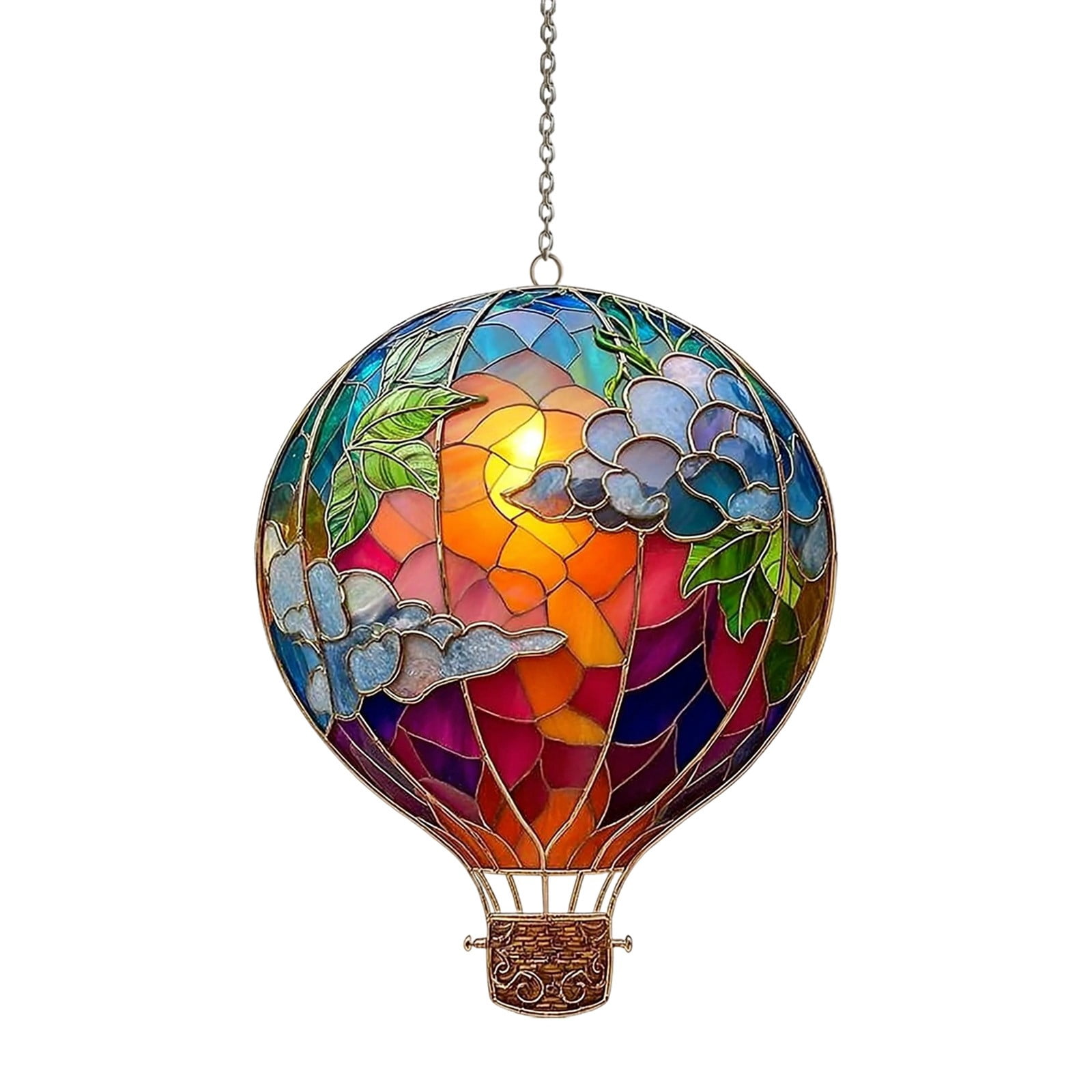 Win s Way Colorful Hot Air Balloon Hanging Ornament Window Garden Wall ...