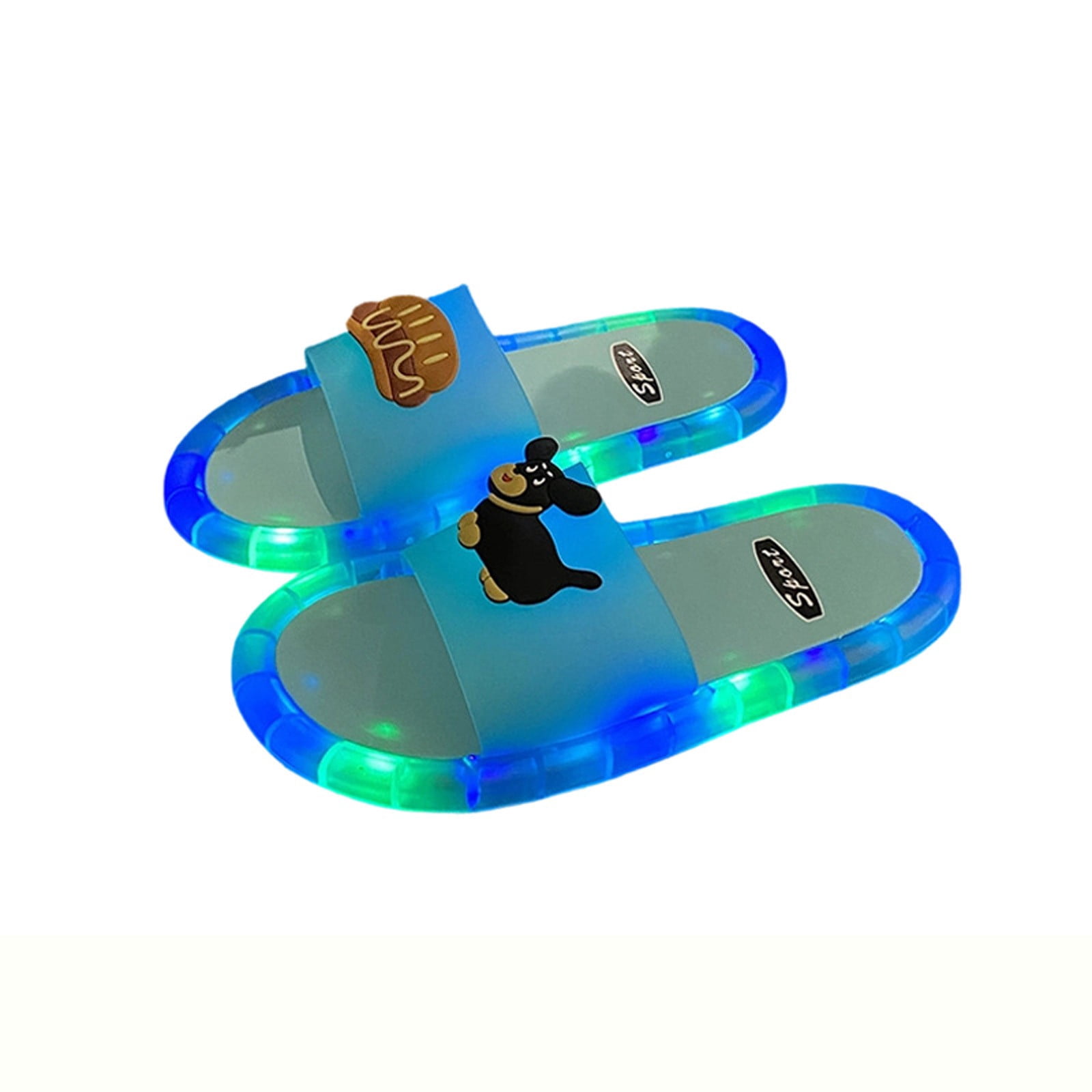 Win s Way Light Up Sandals Men Women Couple Bright Color Slippers ...