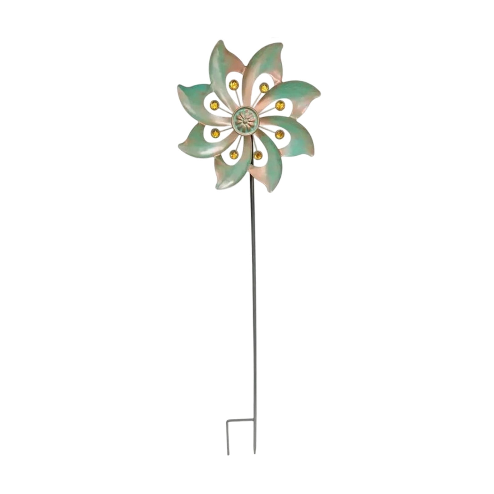 Win s Way Metal Windmill Ornament - Kinetic Wind Spinner Yard Art Wheel ...
