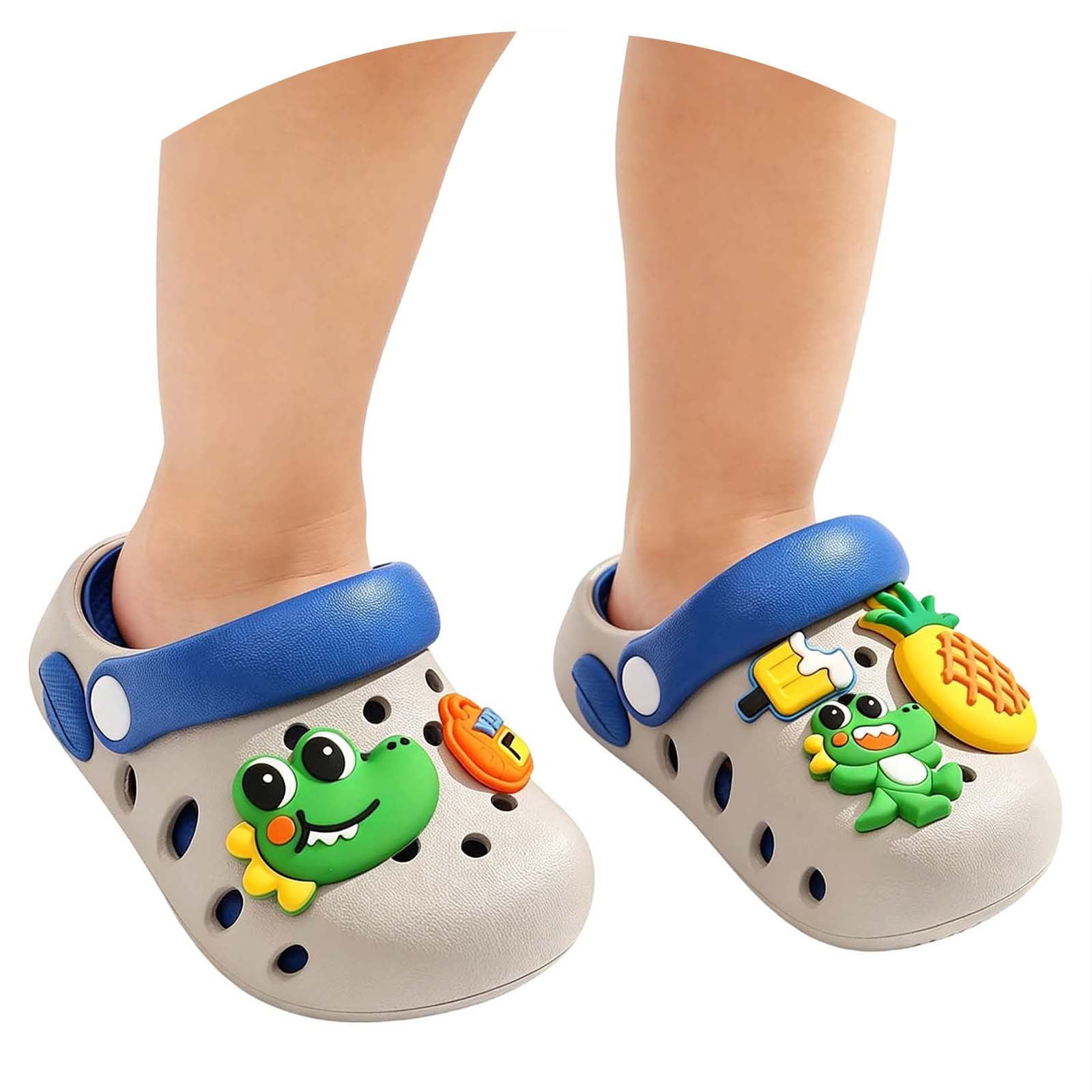 Win s WayKids Cartoon Clogs - Front Open EVA Garden Shoes, Lightweight ...