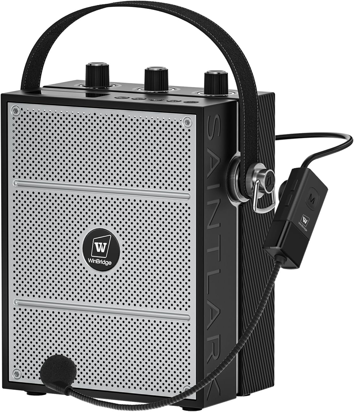 WinBridge 40W Wireless Voice Amplifier Portable Bluetooth 5.3 PA System ...