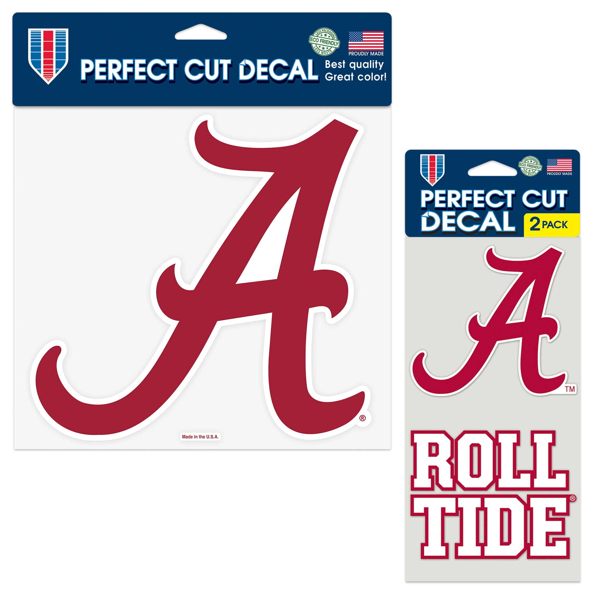 WinCraft Alabama Crimson Tide Three-Pack Perfect Cut Decal Sheet ...