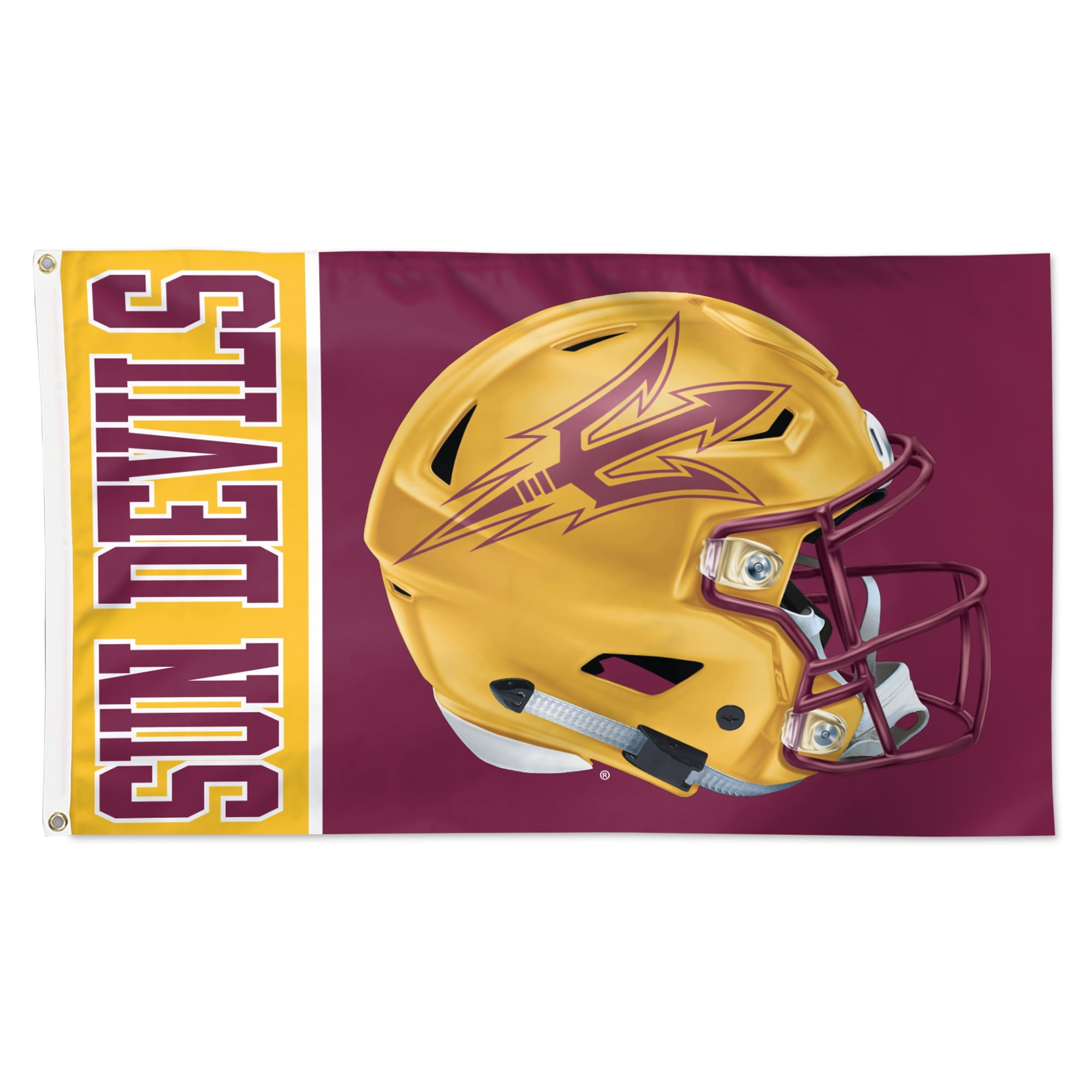 WinCraft Arizona State Sun Devils 3' x 5' Helmet Deluxe Single-Sided ...