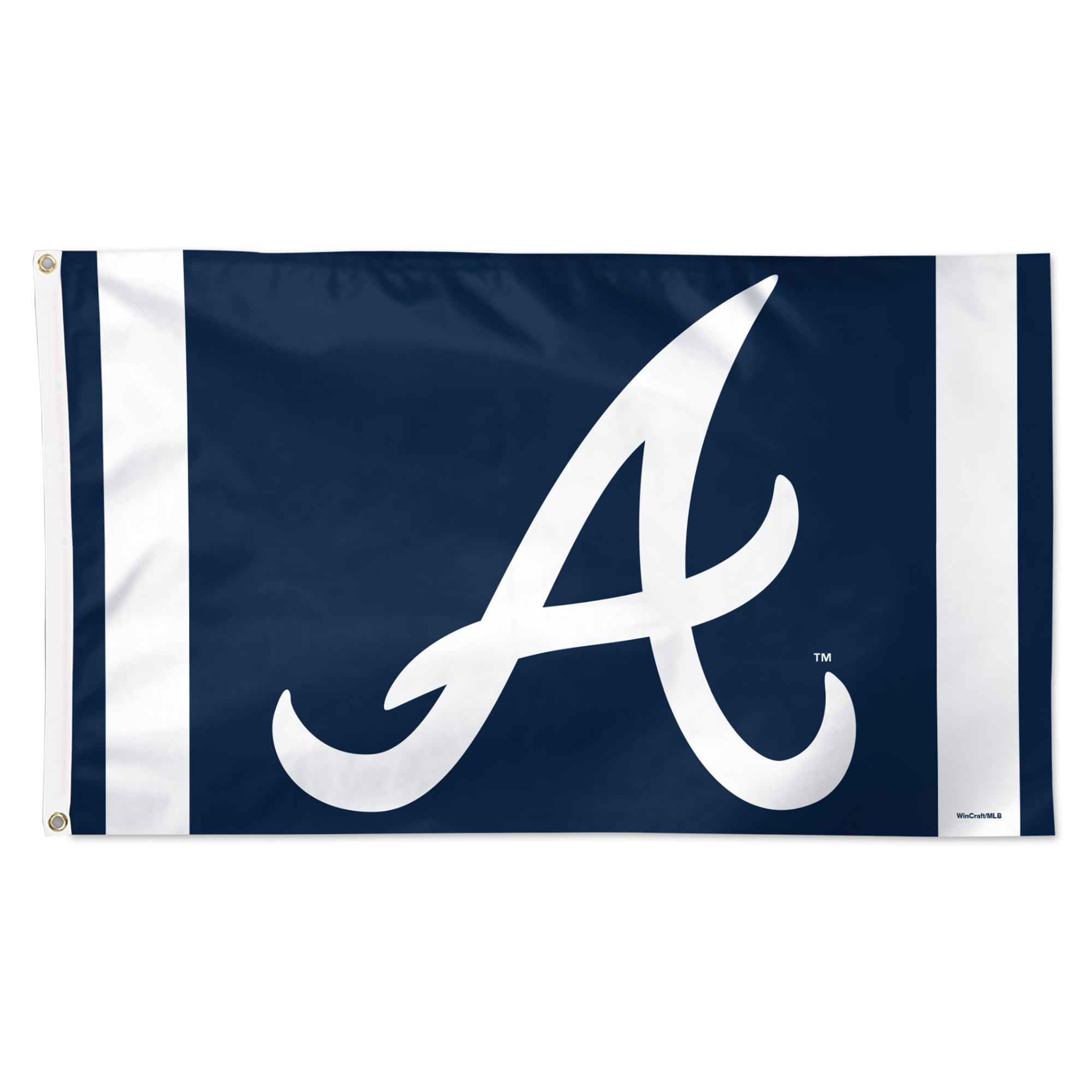 WinCraft Atlanta Braves 3' x 5' Vertical Stripe Deluxe Single-Sided ...