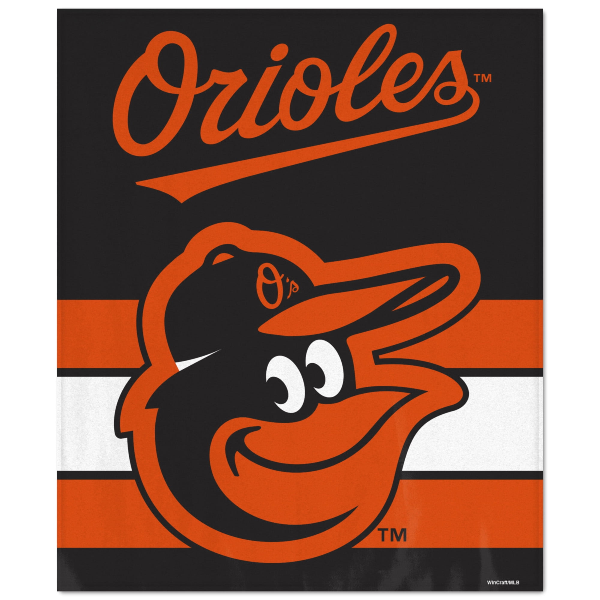 WinCraft Baltimore Orioles Ultra Plush 50" x 60" Throw Blanket ...
