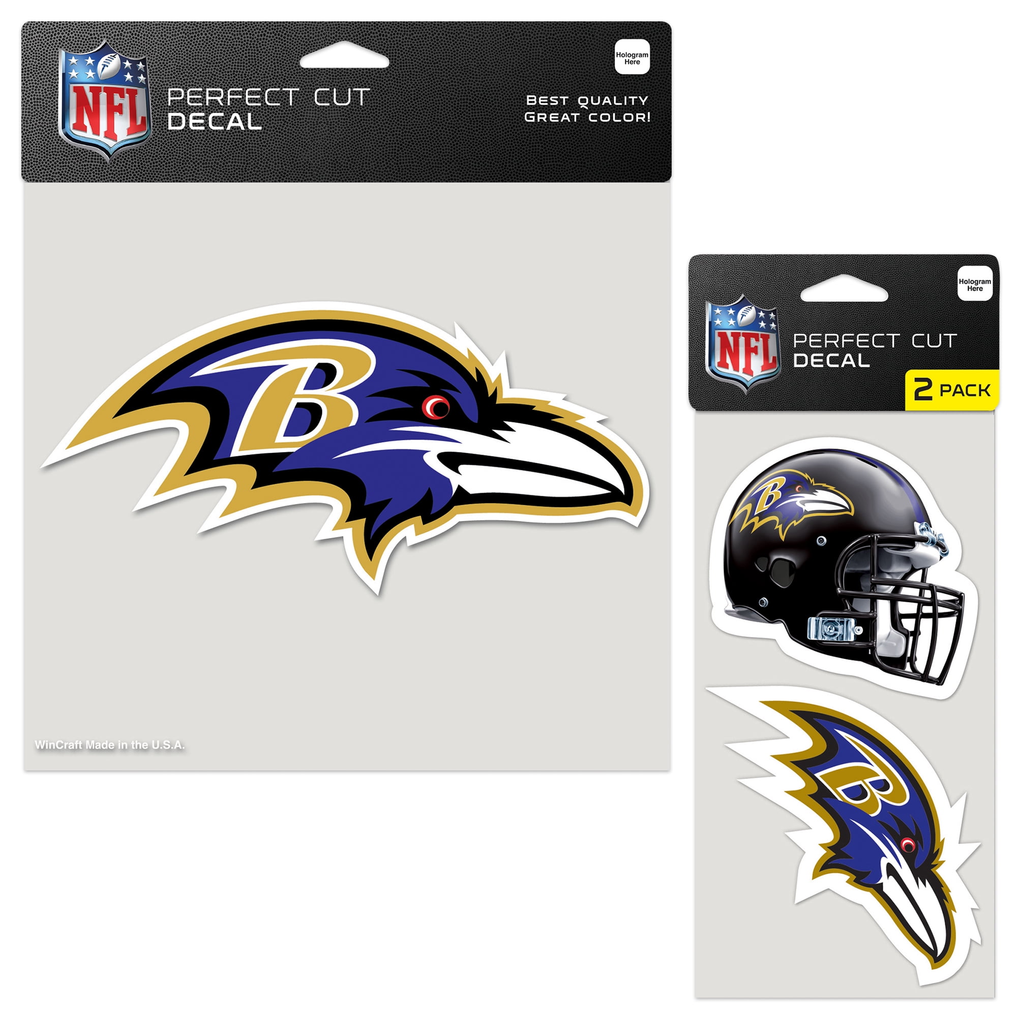 WinCraft Baltimore Ravens Three-Pack Perfect Cut Decals - Walmart.com