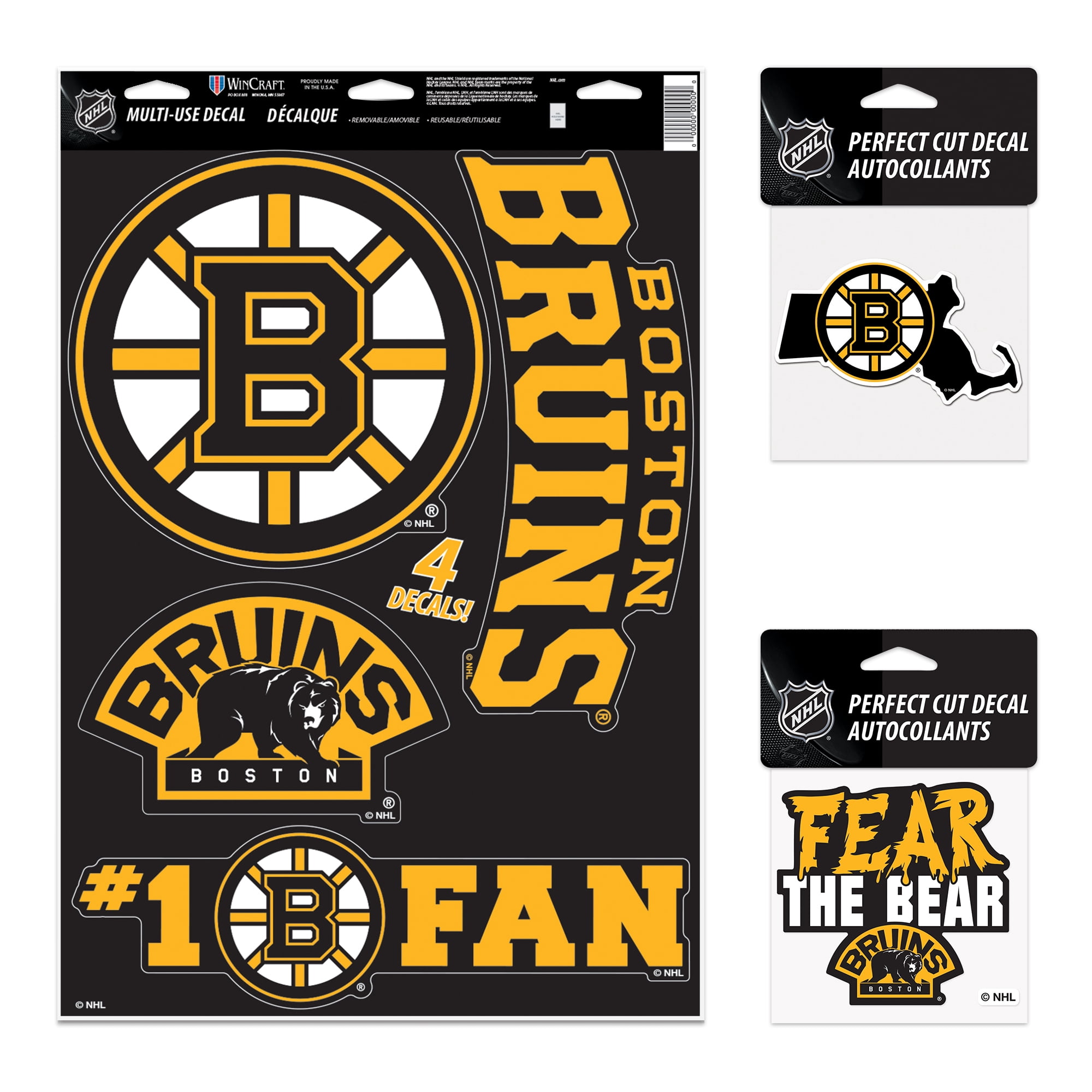 WinCraft Boston Bruins Decal Variety Pack - Walmart.com