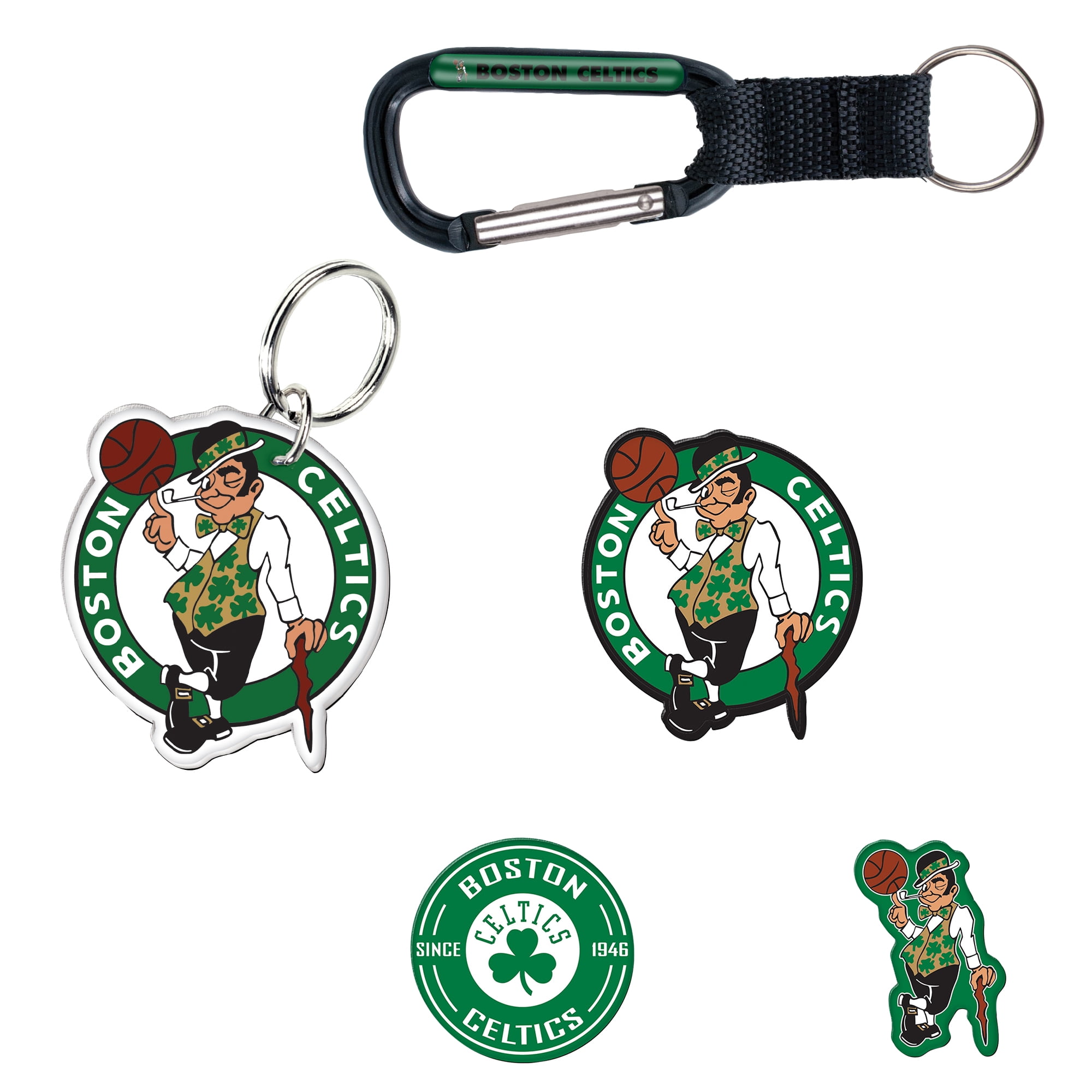 WinCraft Boston Celtics 5-Pack Key Ring and Fridge Magnet Set - Walmart.com