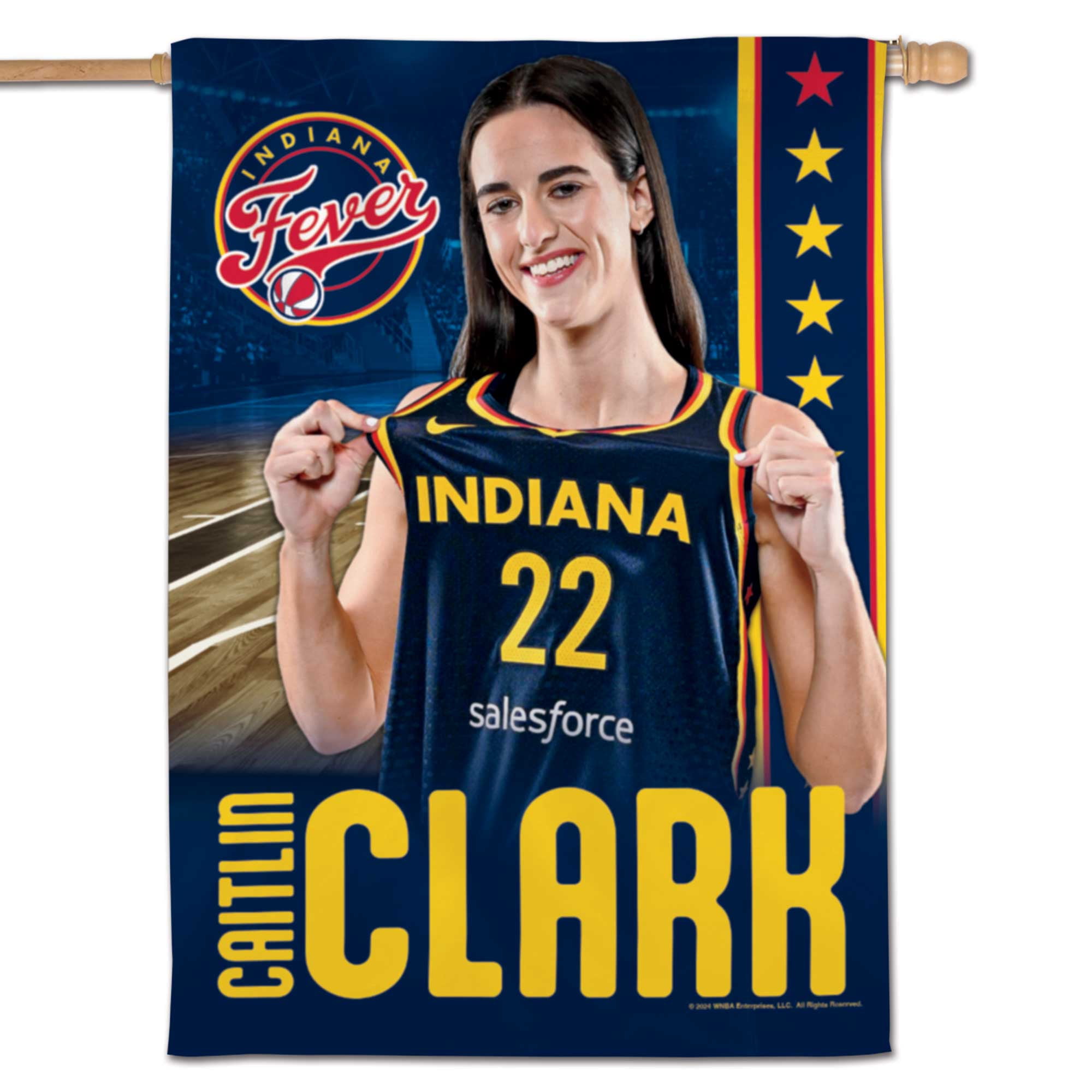 WinCraft Caitlin Clark Indiana Fever 28- x 40- Double-Sided Vertical ...