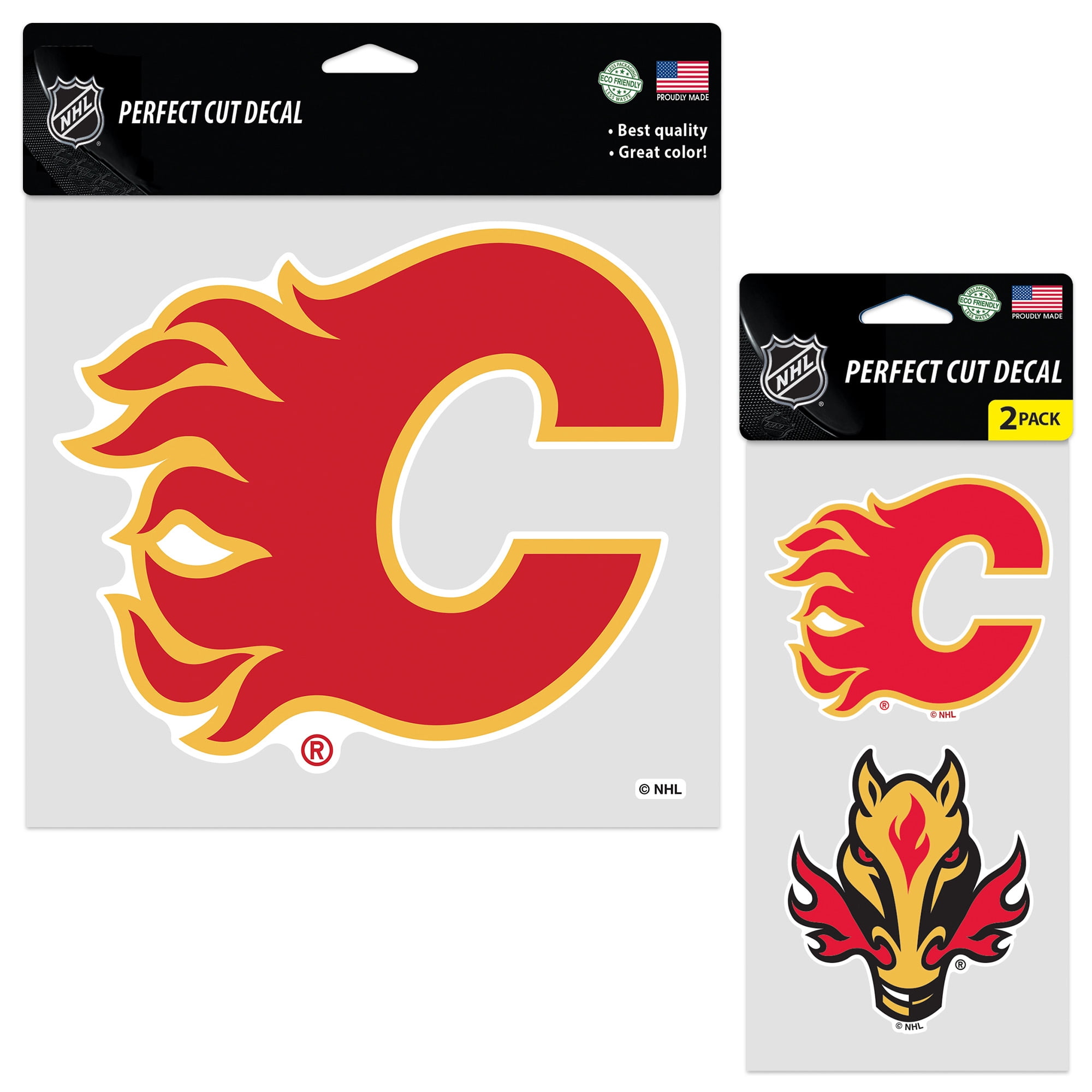 WinCraft Calgary Flames Three-Pack Perfect Cut Decal Sheet - Walmart.com