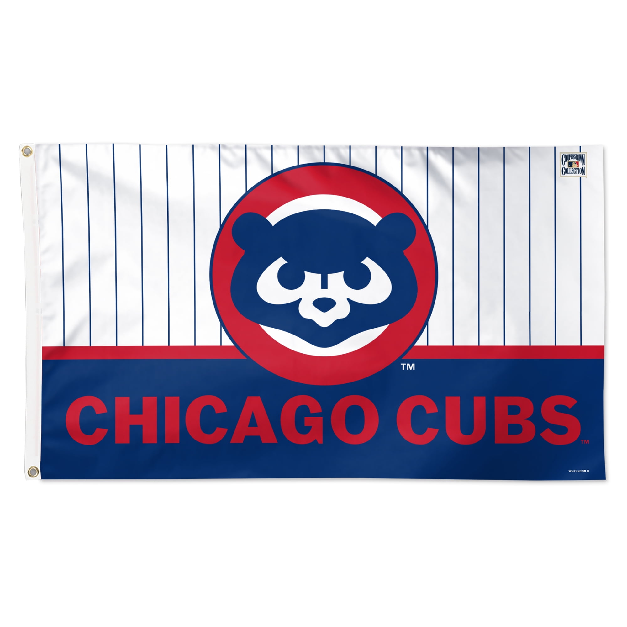 WinCraft Chicago Cubs 3' x 5' Single-Sided Deluxe Pinstripe Flag ...