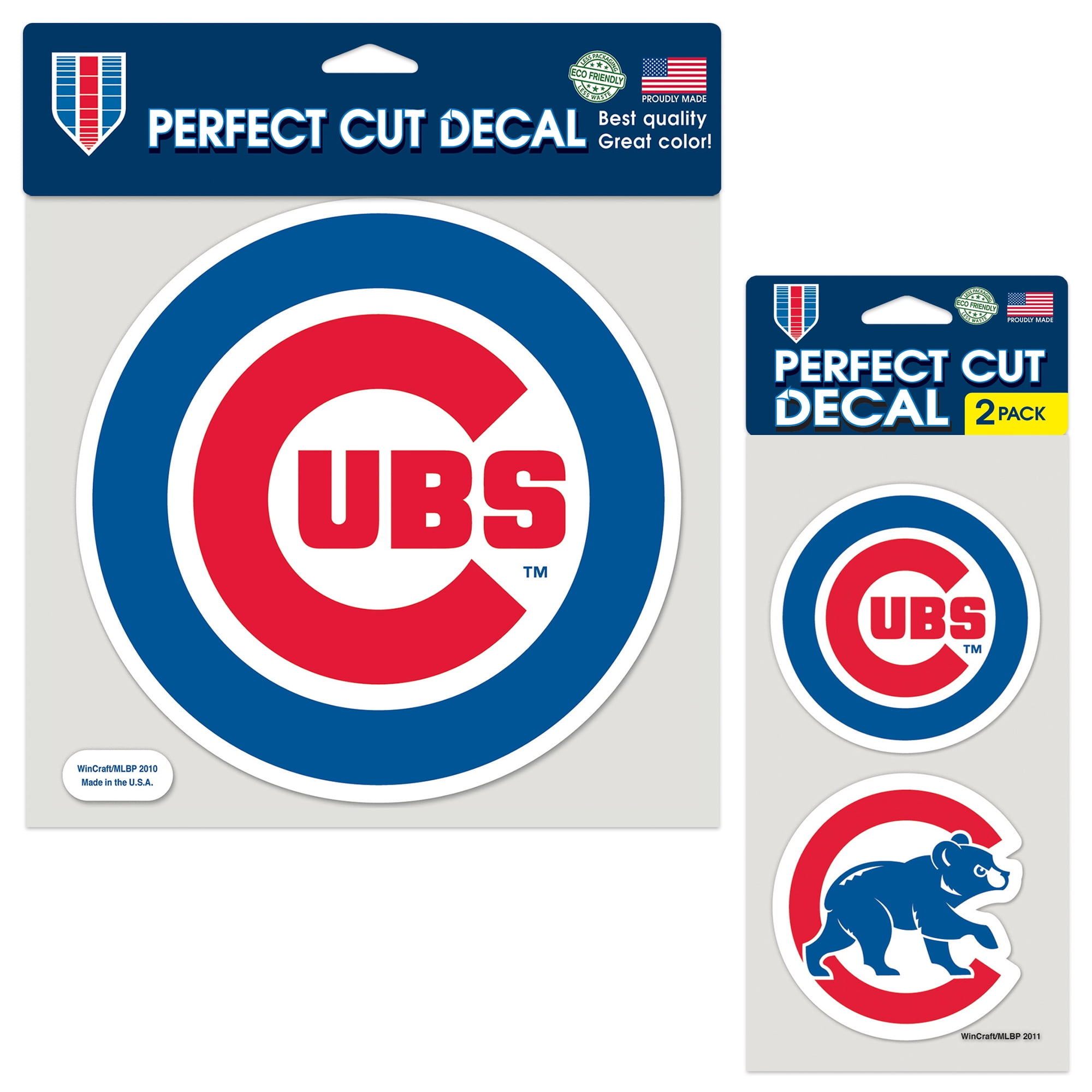 WinCraft Chicago Cubs Three-Pack Perfect Cut Decal Sheet - Walmart.com