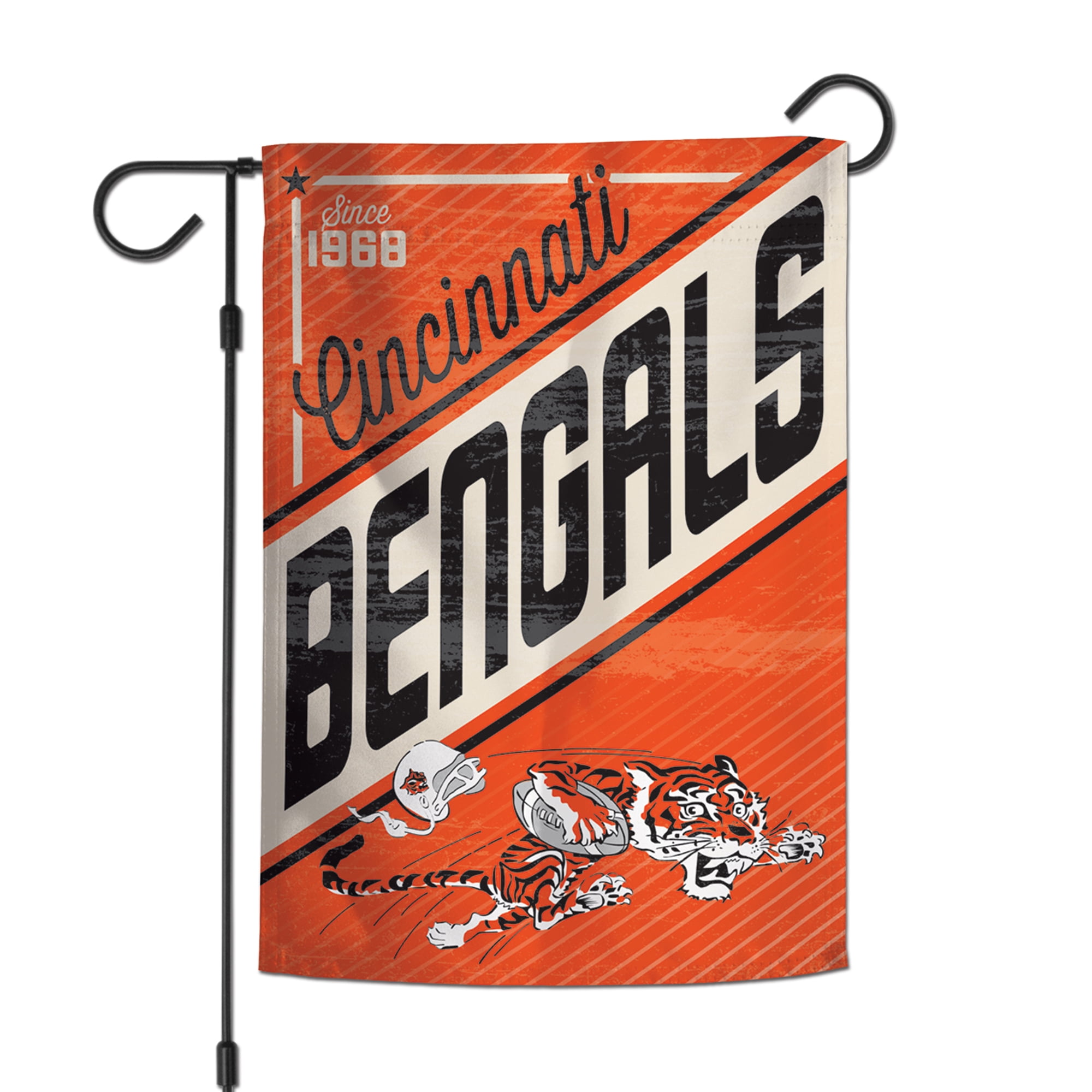 WinCraft Cincinnati Bengals 2-Sided 12'' x 18'' Team Garden Flag ...