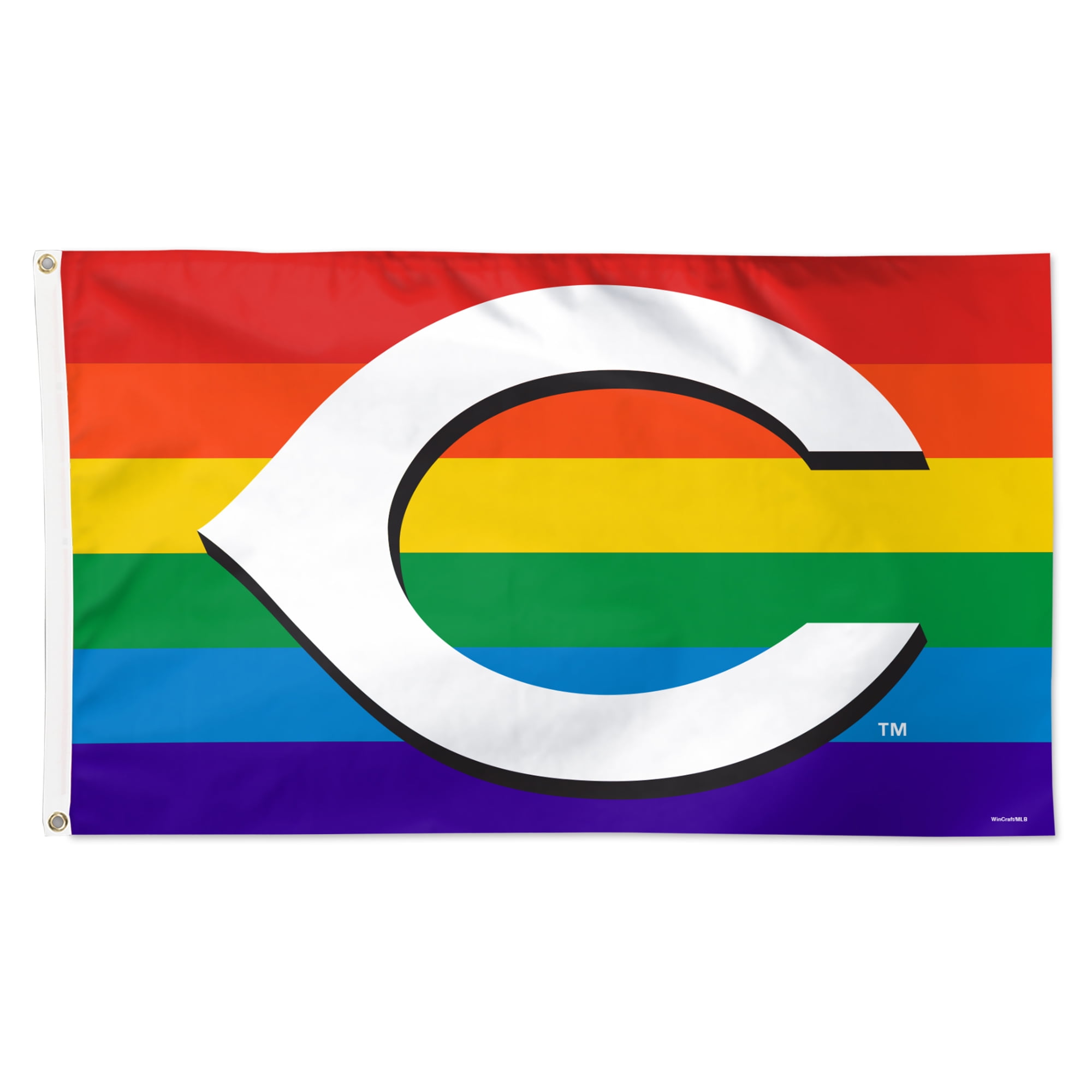 WinCraft Cincinnati Reds 3' x 5' Single-Sided Deluxe Team Pride Flag ...