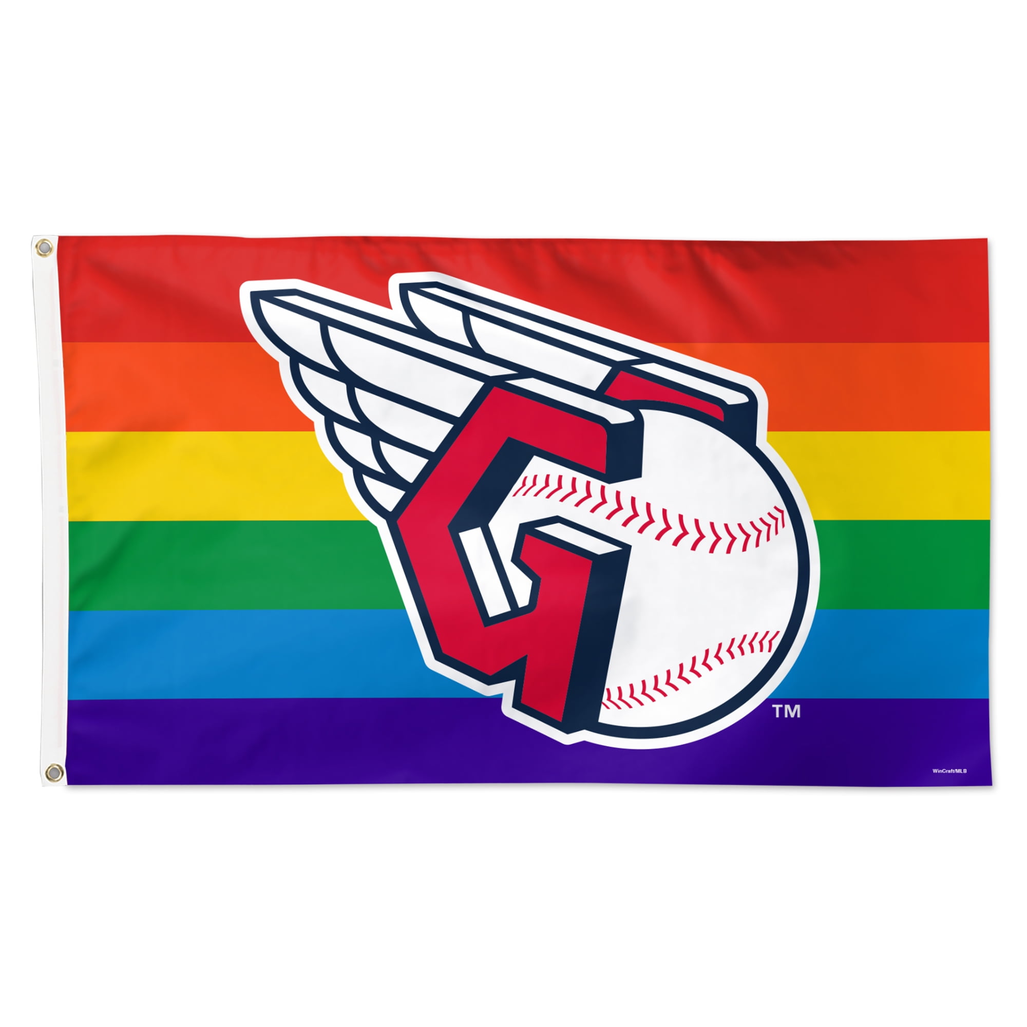 WinCraft Cleveland Guardians 3' x 5' Single-Sided Deluxe Team Pride ...