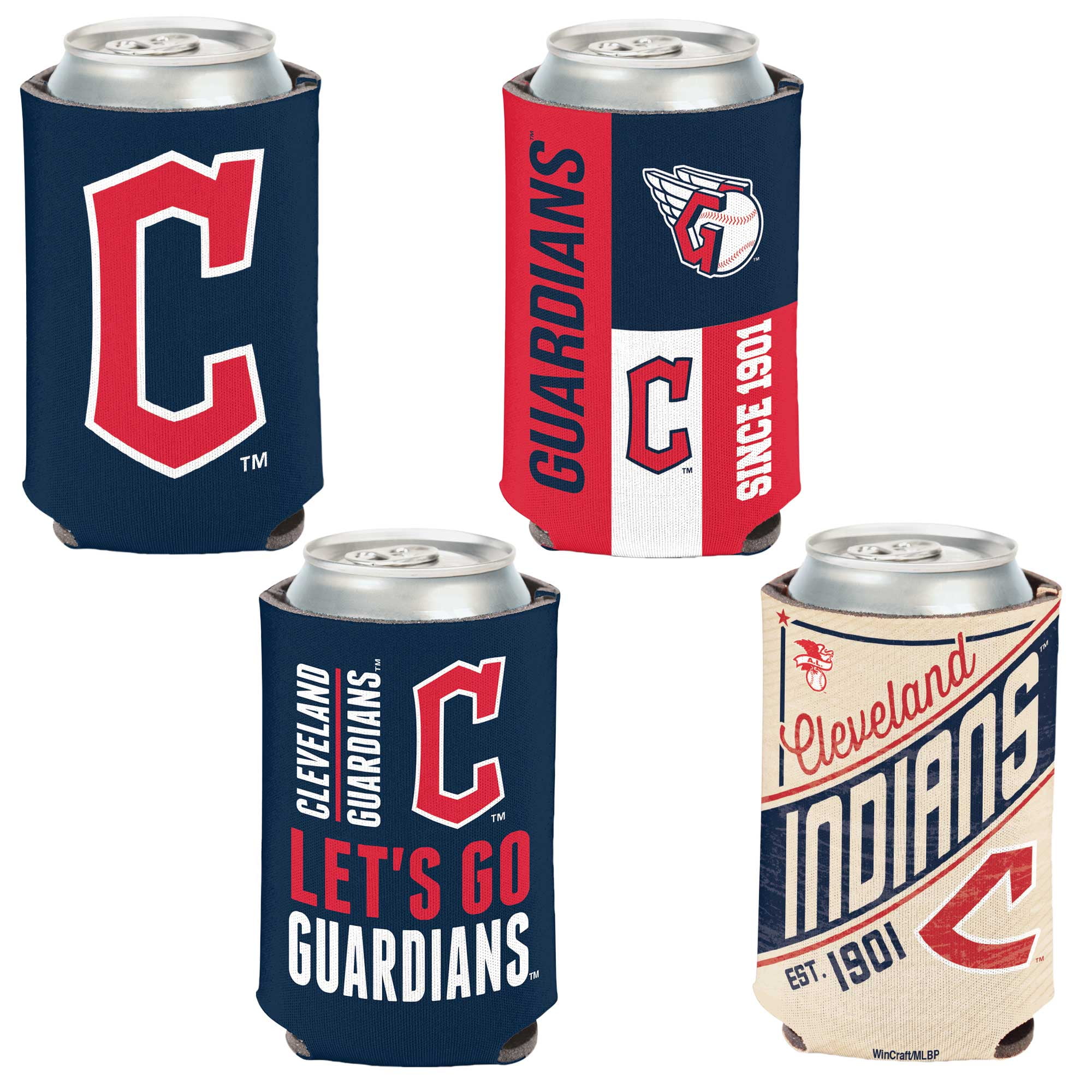 WinCraft Cleveland Guardians 4-Pack 12oz. Can Cooler Set - Walmart.com