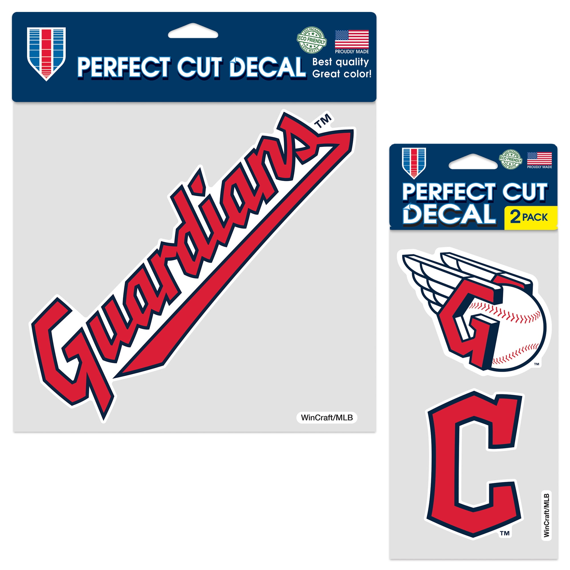 WinCraft Cleveland Guardians Perfect Cut Decal Two-Pack Set - Walmart.com
