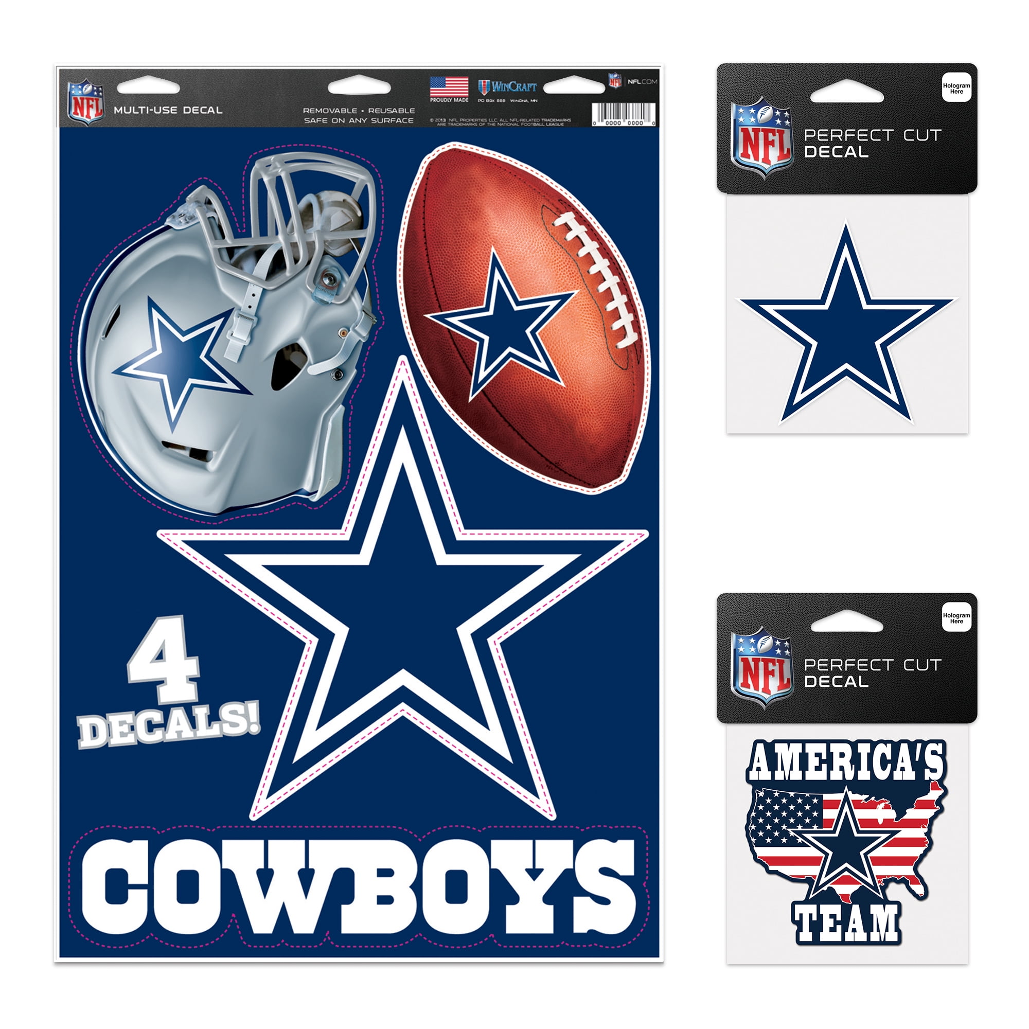 WinCraft Dallas Cowboys Decal Variety Pack - Walmart.com