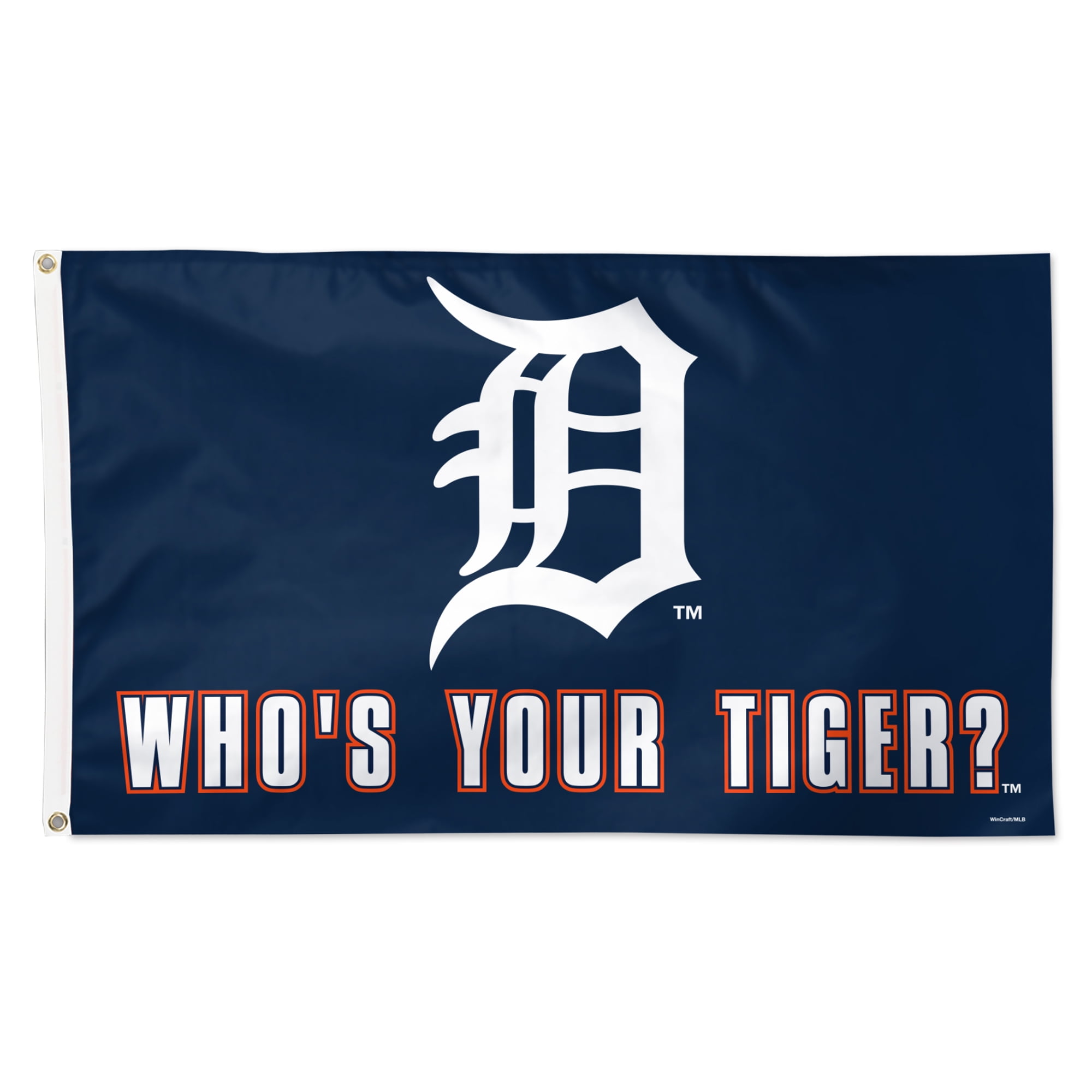 WinCraft Detroit Tigers 3' x 5' Single-Sided Deluxe Team Slogan Flag ...