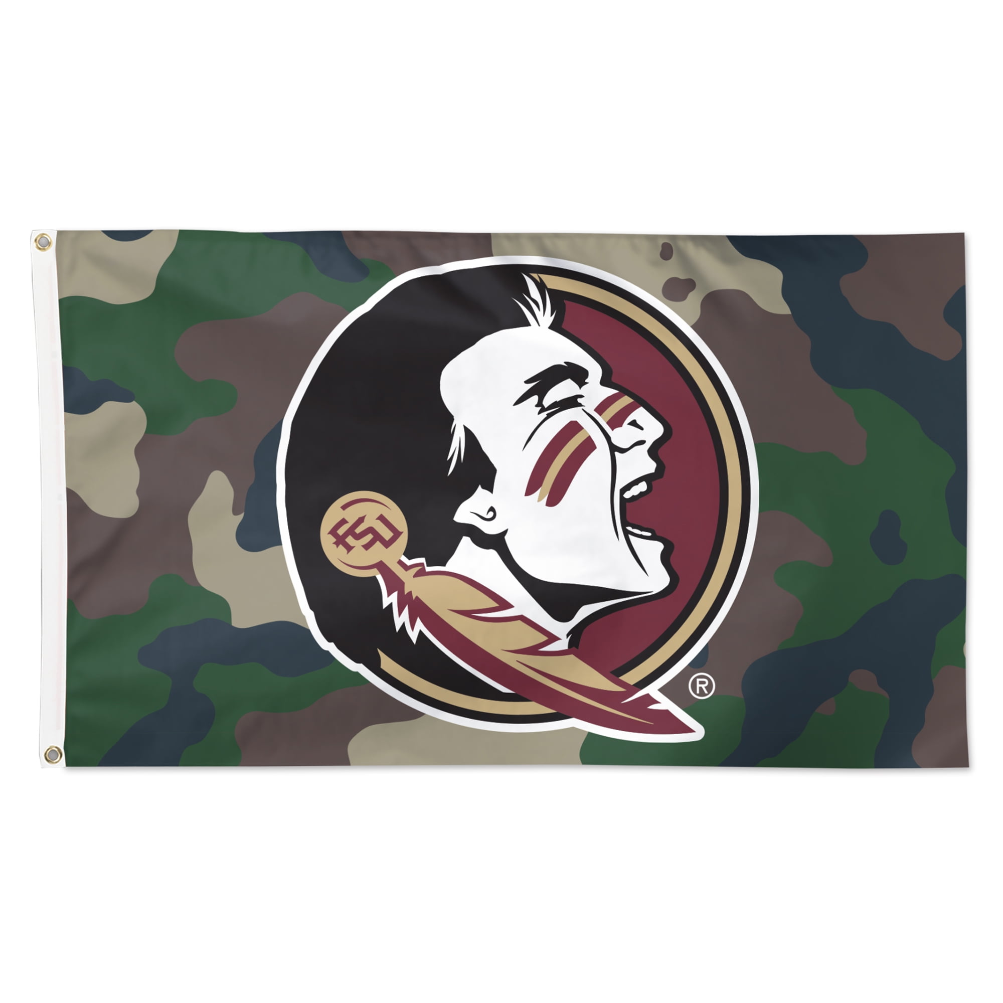 WinCraft Florida State Seminoles 3' x 5' Single-Sided Deluxe Camo Flag ...