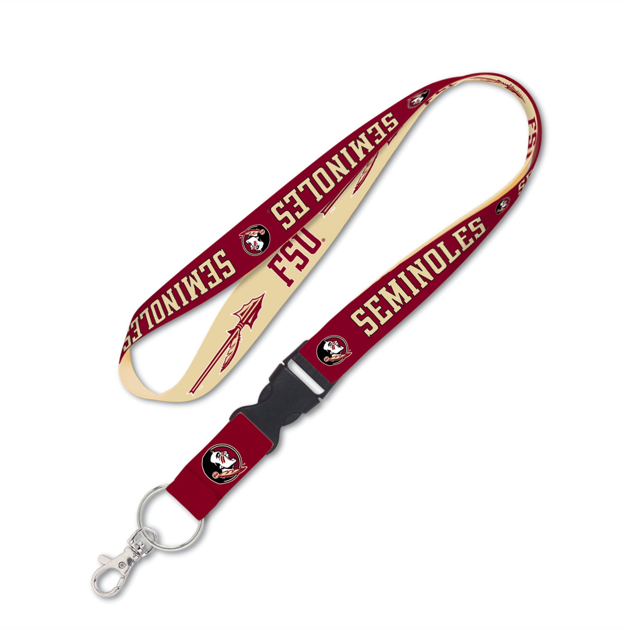 WinCraft Florida State Seminoles Garnet Reversible Lanyard with ...
