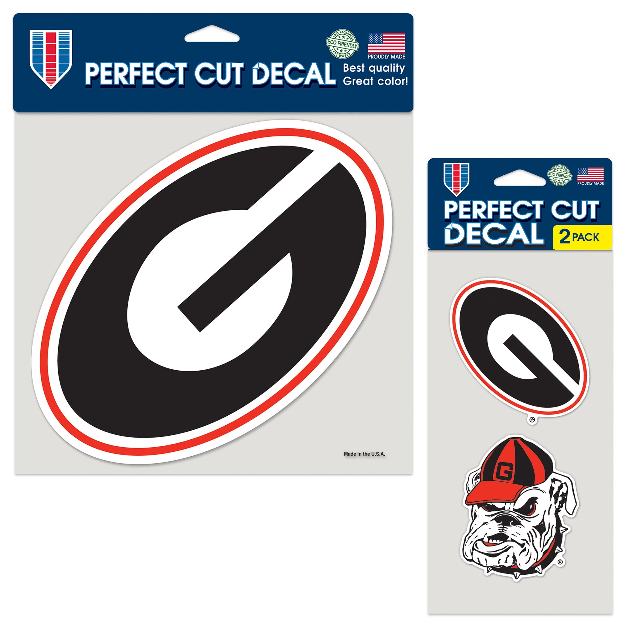 WinCraft Georgia Bulldogs Three-Pack Perfect Cut Decals - Walmart.com