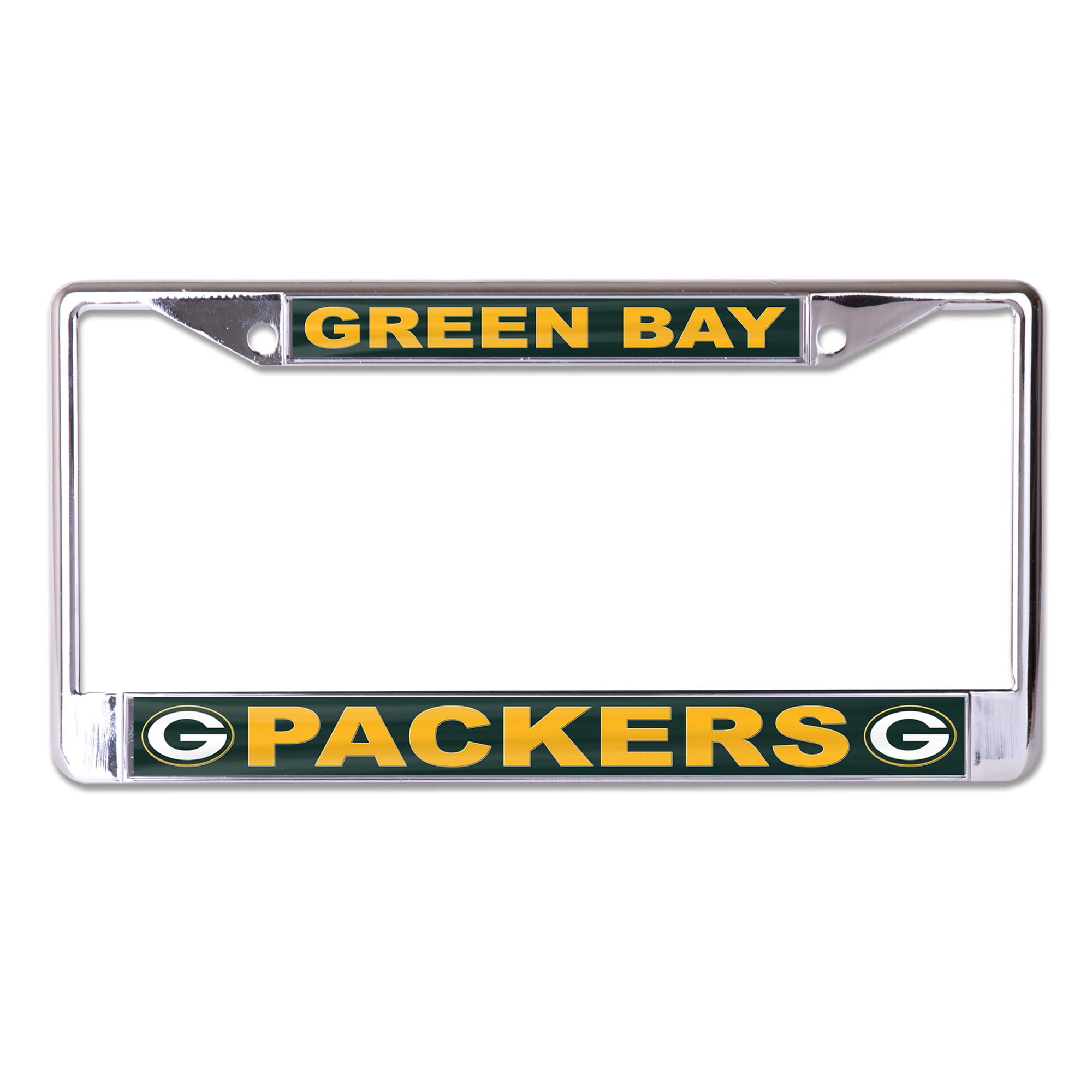 WinCraft Green Bay Packers Logo Metal License Plate Frame, Standard ...