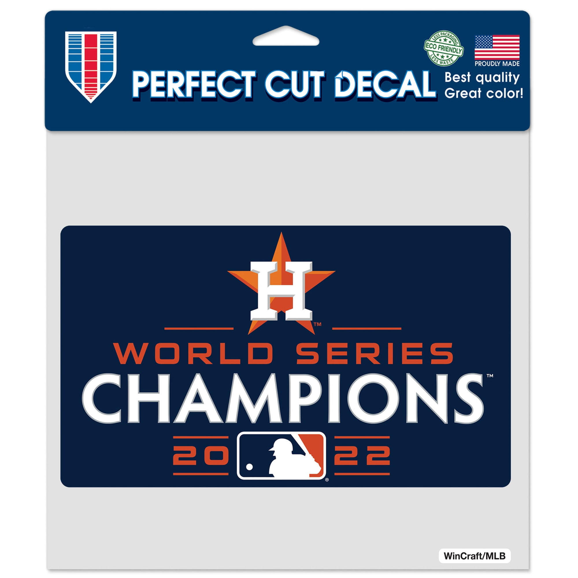 WinCraft Houston Astros 2022 World Series Champions 8" x 8" Perfect Cut ...