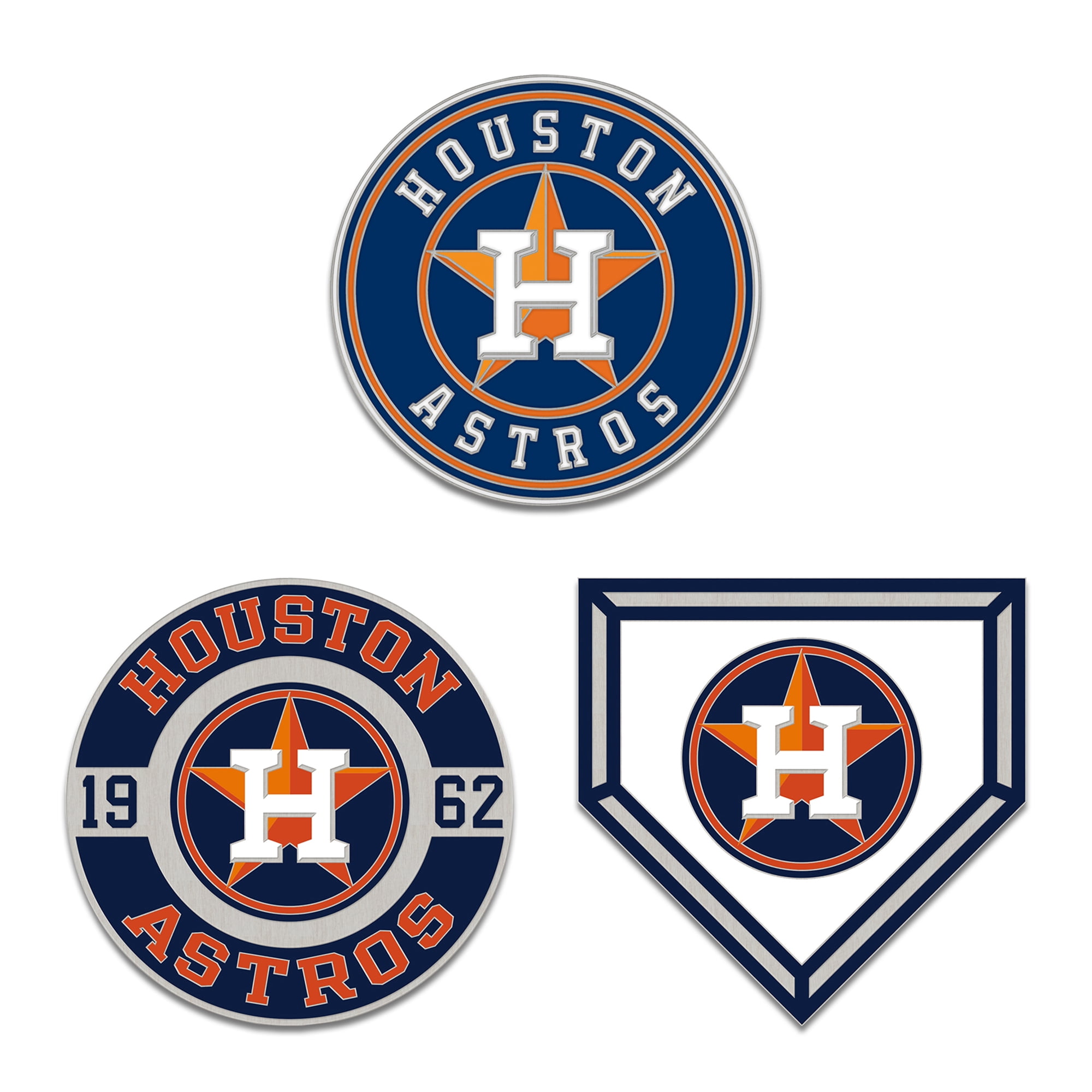 WinCraft Houston Astros Three-Piece Collector Pin Set - Walmart.com
