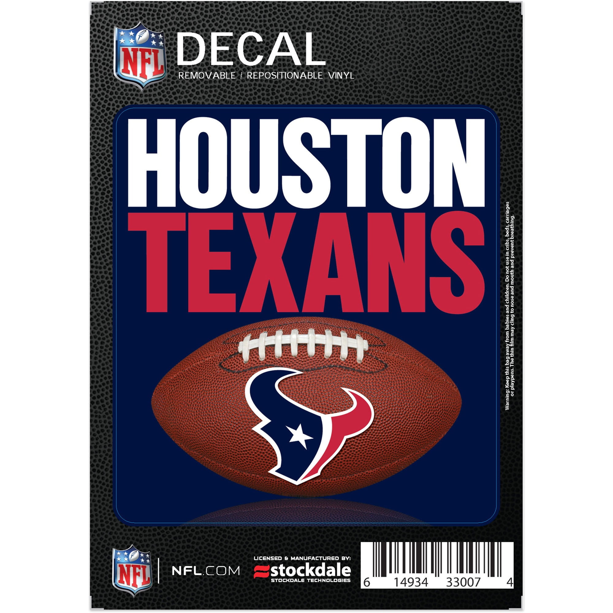 WinCraft Houston Texans 5'' x 6'' All Surface Decal - Walmart.com