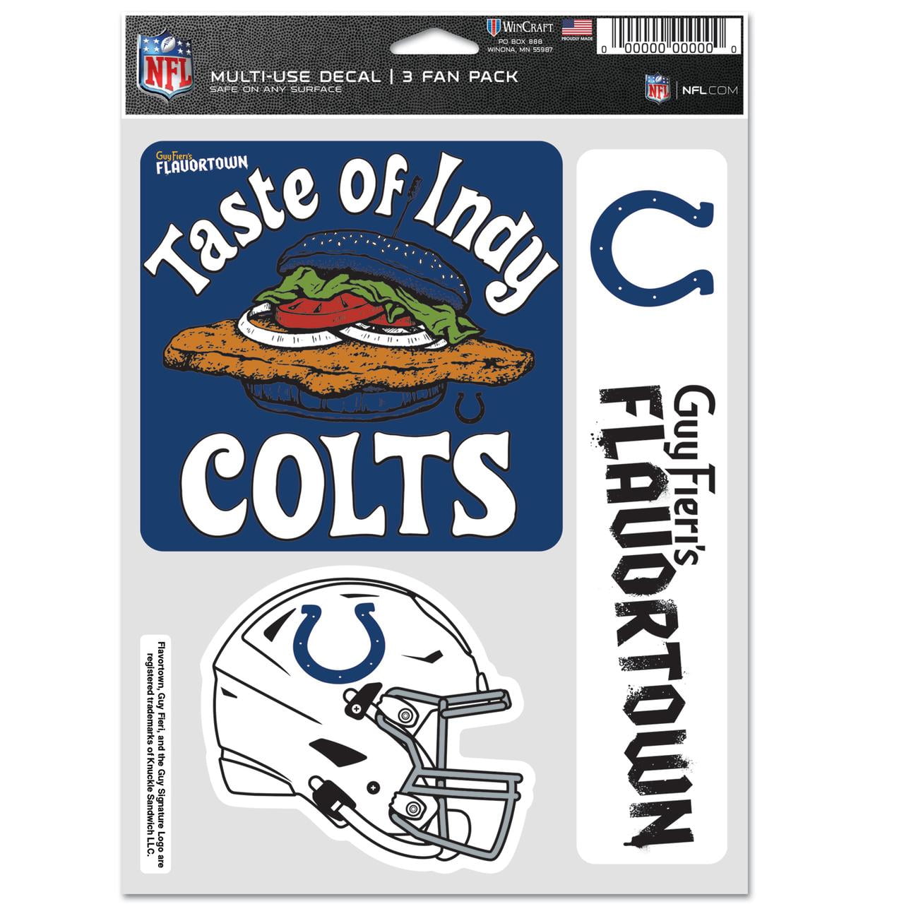 WinCraft Indianapolis Colts NFL x Guy Fieri-s Flavortown 5.5'' x 7.75 ...